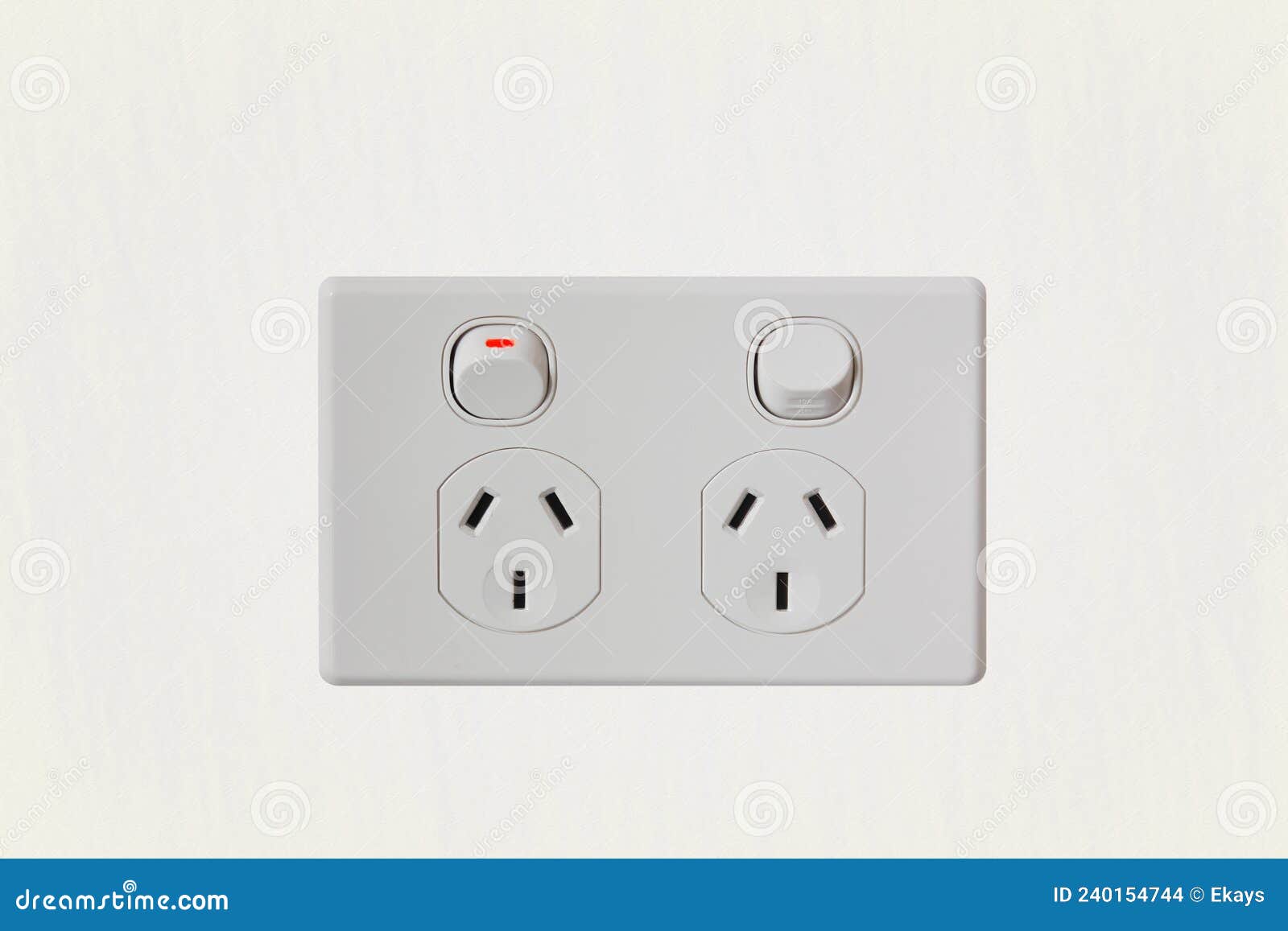 Double Power Switch or Point Stock Photo - Image of double, electric ...