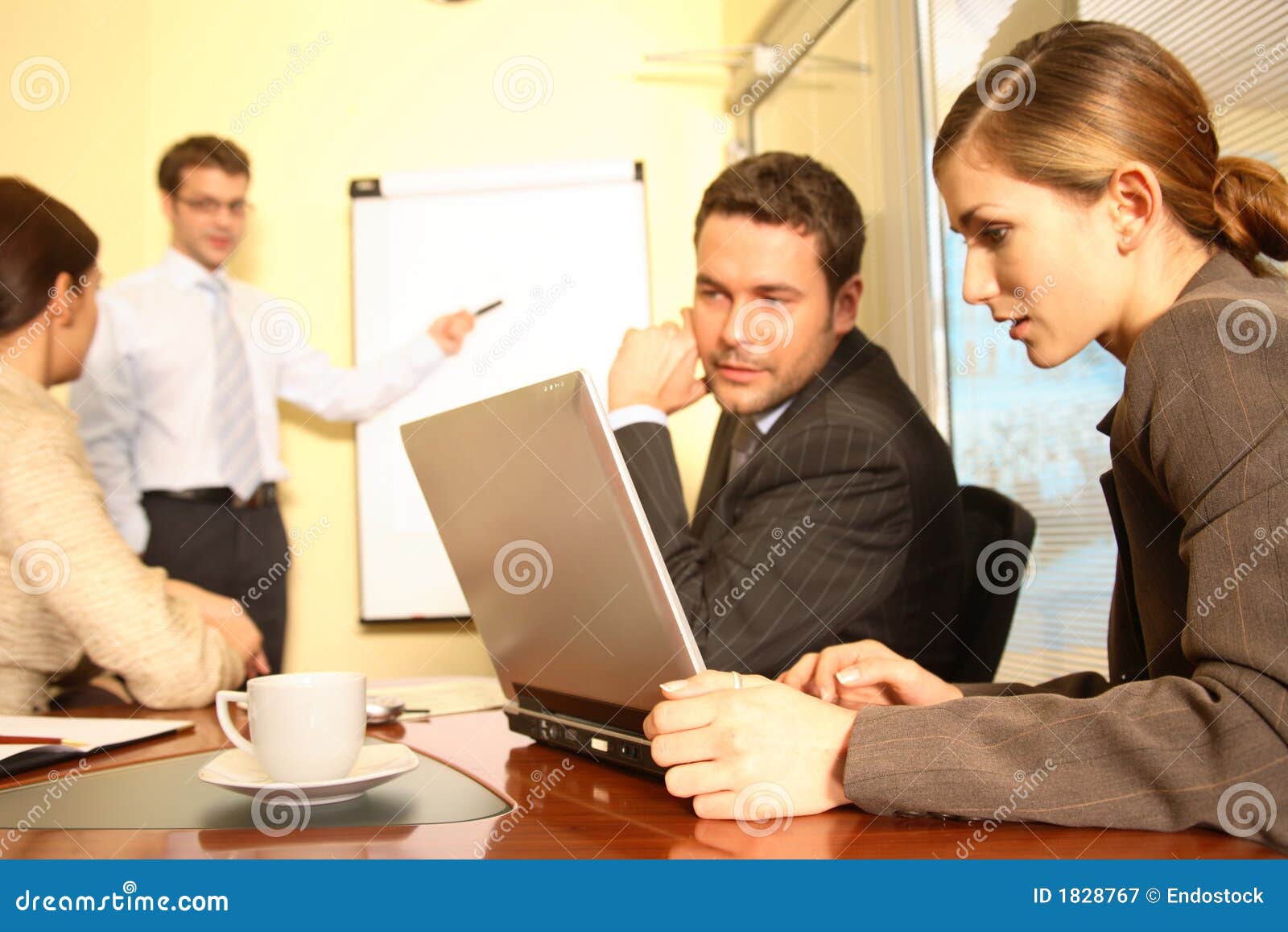 Double Presentations - Busines Stock Image - Image of businessmen ...