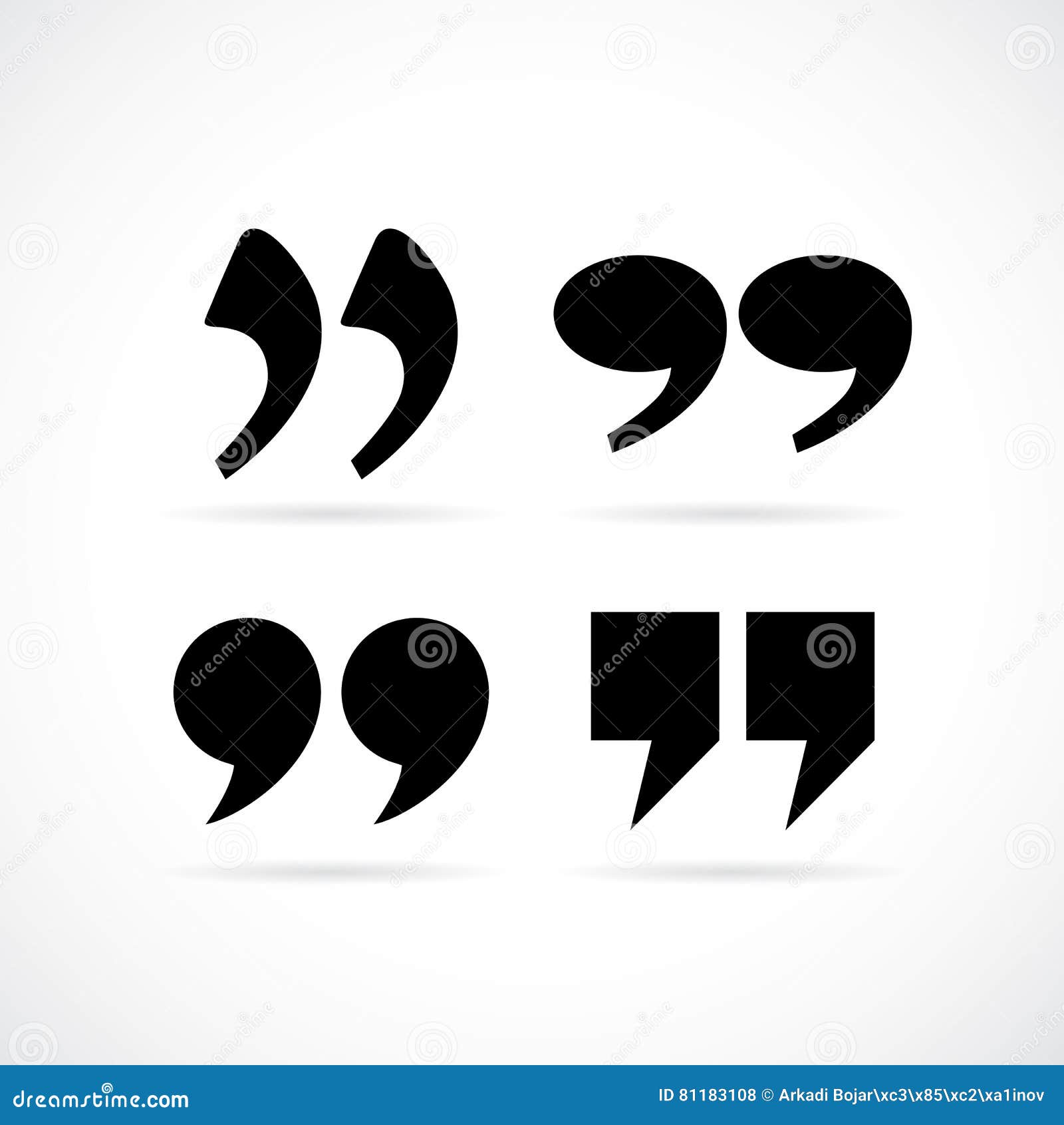 3D Double Quote Symbol. Wooden Font Isolated On White Background Stock ...