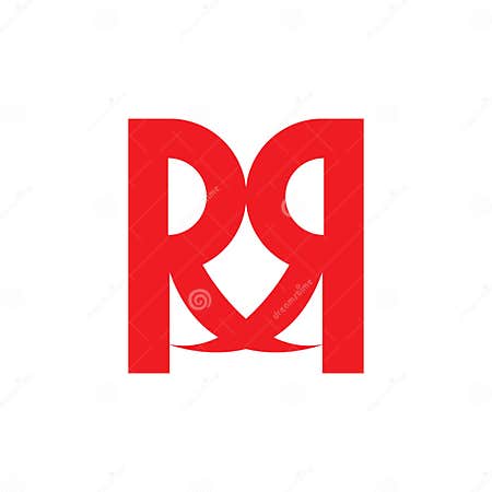 Double r logo name design stock vector. Illustration of style - 199182376