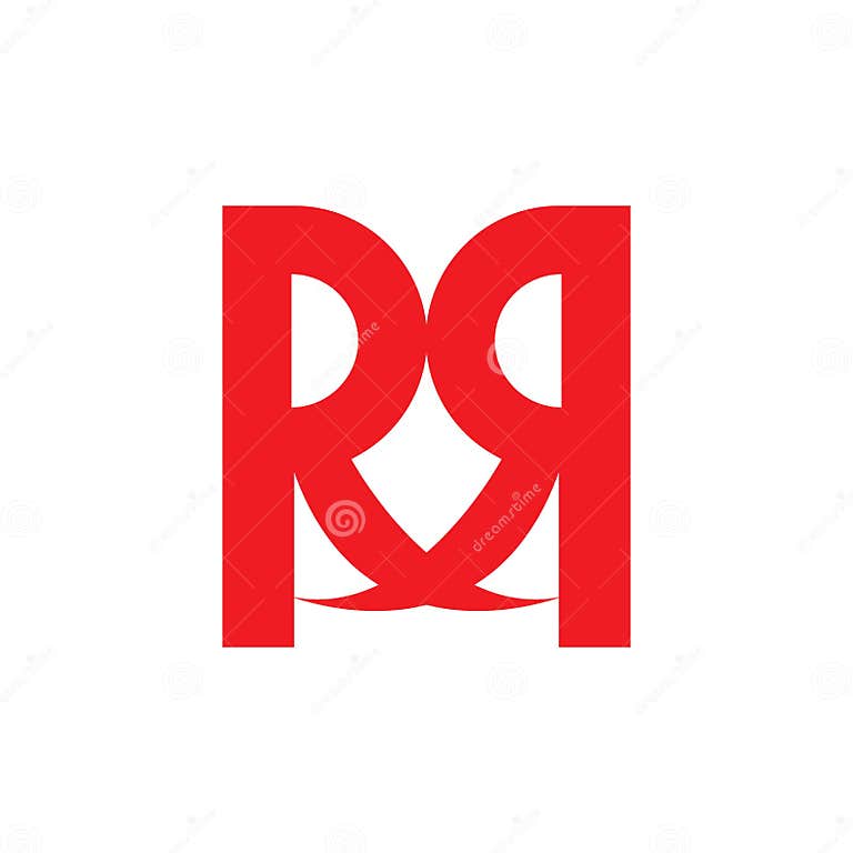 Double r logo name design stock vector. Illustration of style - 199182376