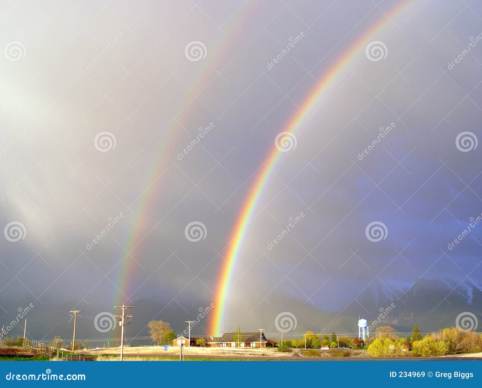 The Magnificent Double Rainbow Appearing As A Symbol Of Good Fortune ...