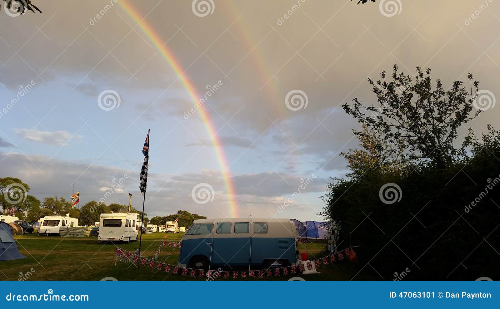 Double rainbow editorial photo. Image of silverstone - 47063101