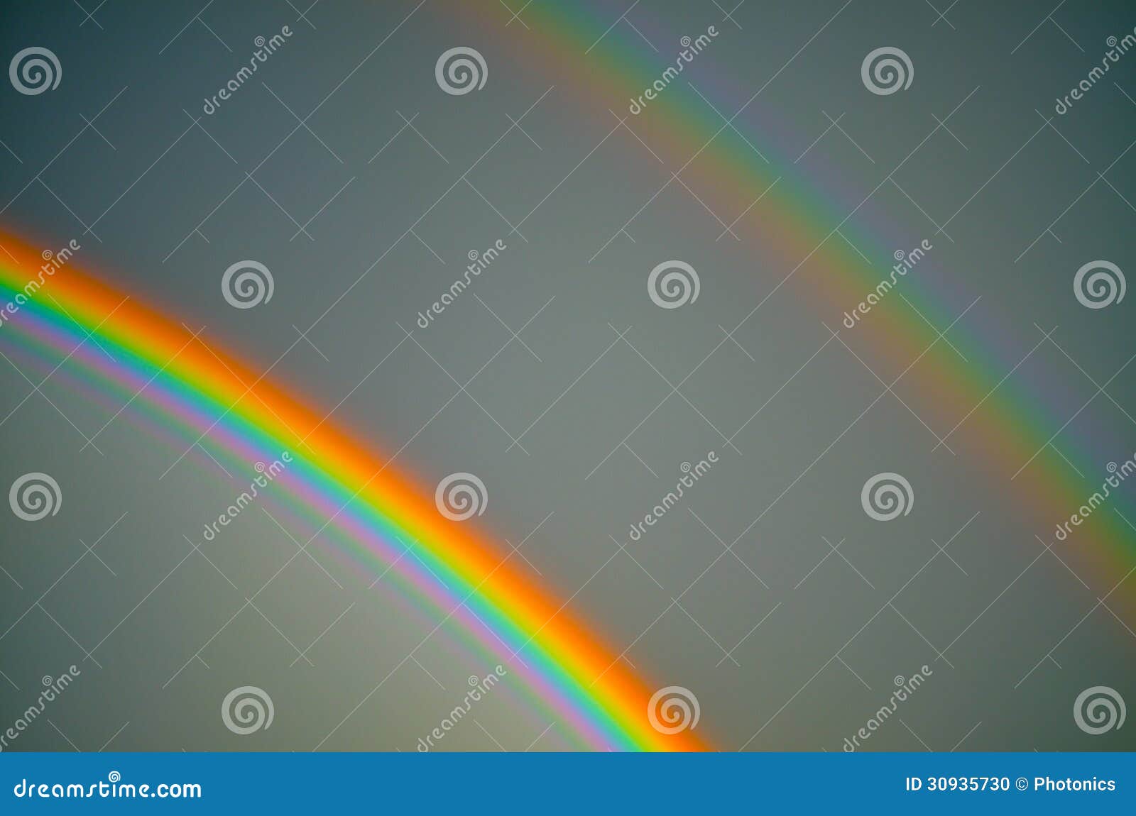 Double rainbow stock photo. Image of bright, gray, blue - 30935730