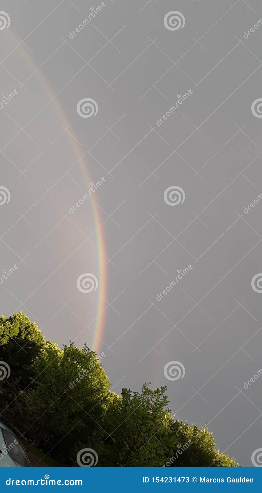 DOUBLE rainbow in sky stock image. Image of brightness - 154231473
