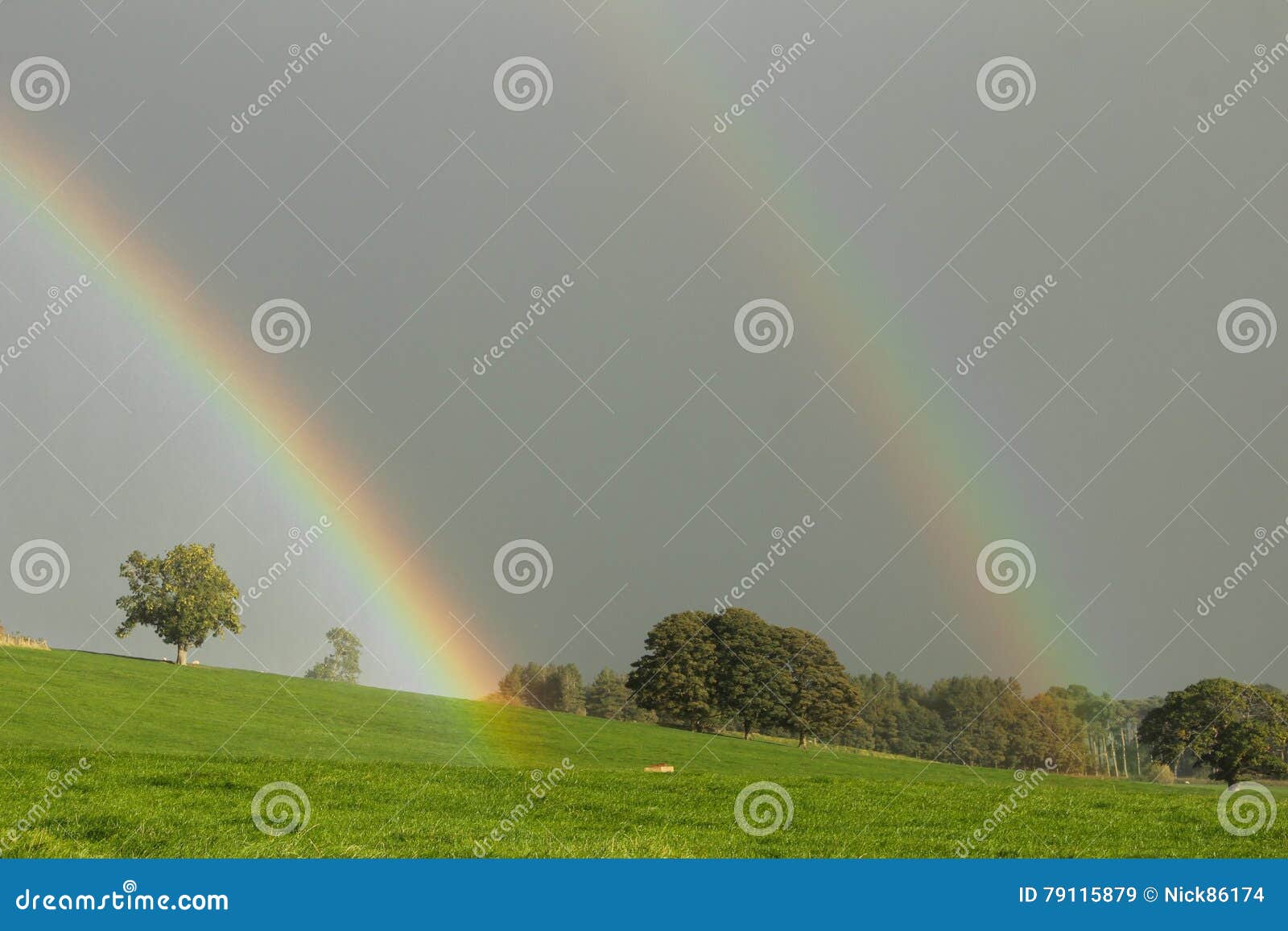 Double Rainbow stock image. Image of phenomenona, colours - 79115879