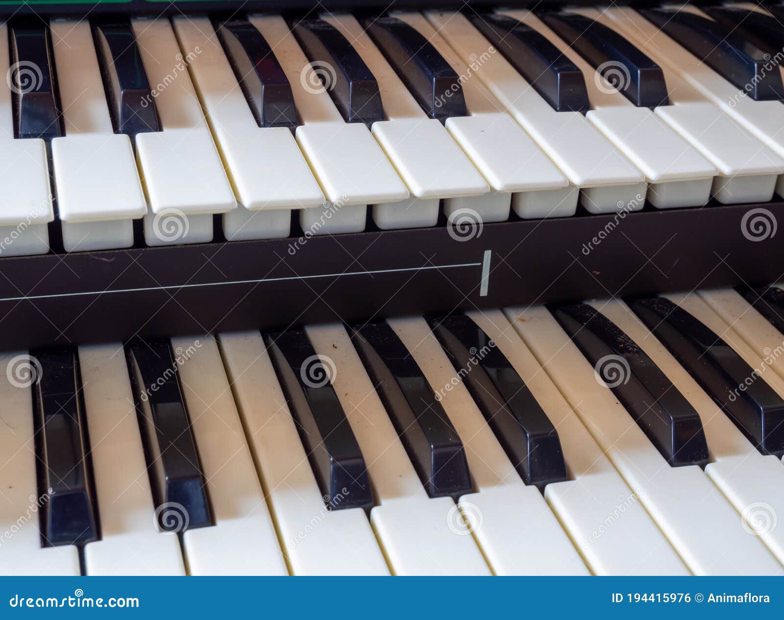 Double Retro Keyboard from Piano Stock Photo - Image of entertainment ...