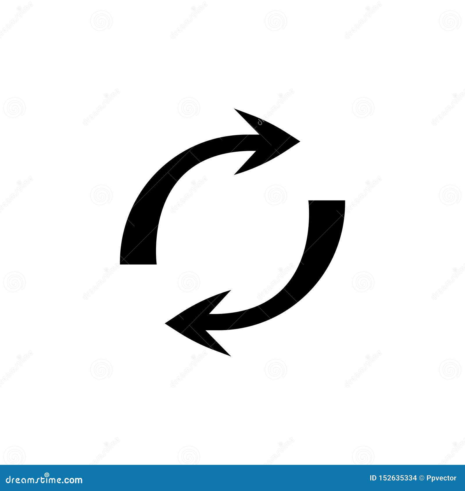 Double Reverse Arrow, Replace Icon, Exchange Sign Stock Vector ...