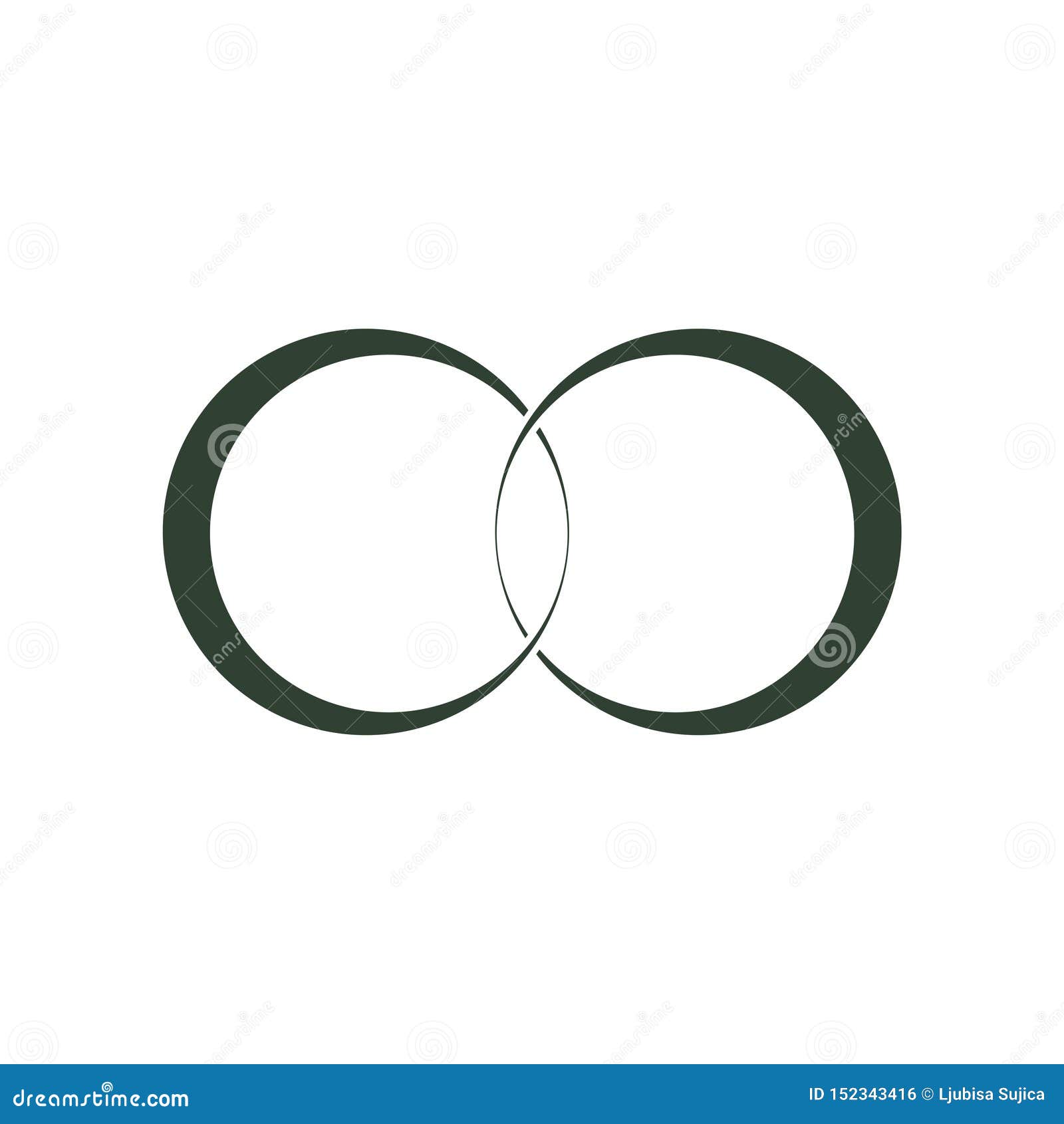 Double Ring Logo Design Stock Photography | CartoonDealer.com #152343416