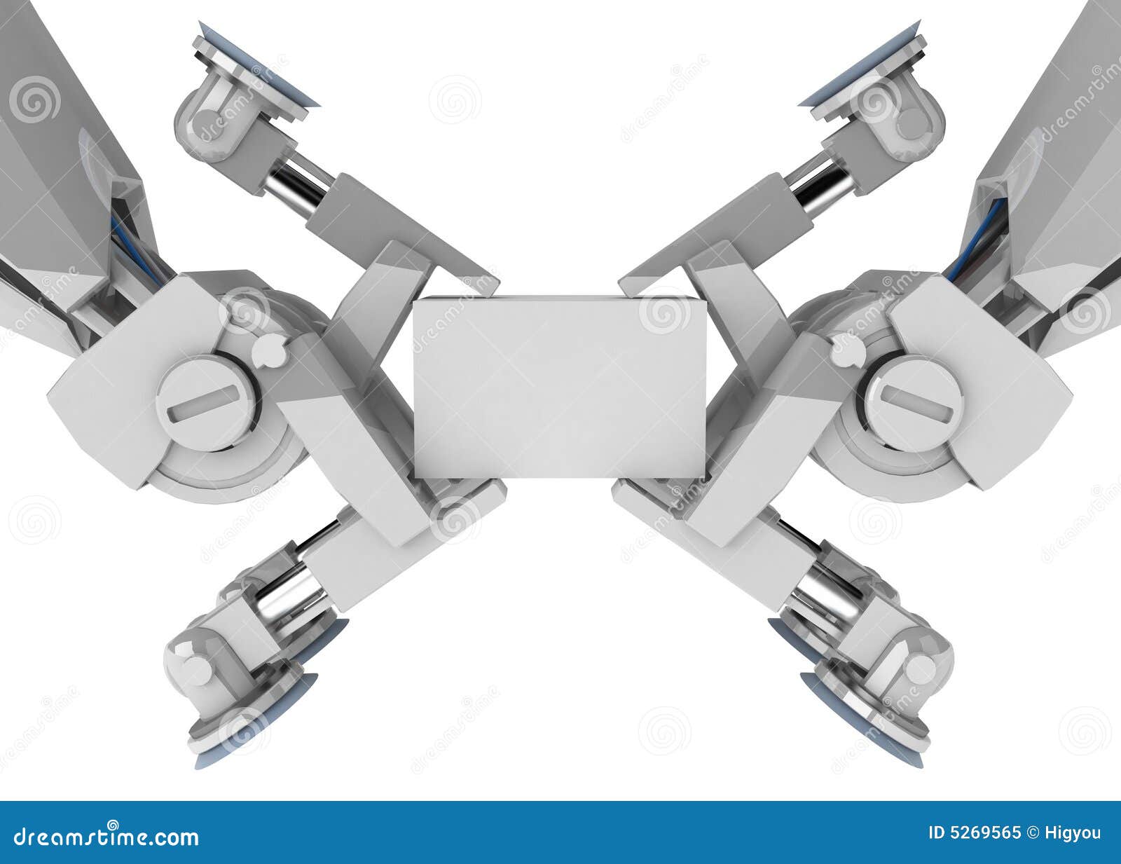 Double Robot Grip stock illustration. Illustration of electricity - 5269565