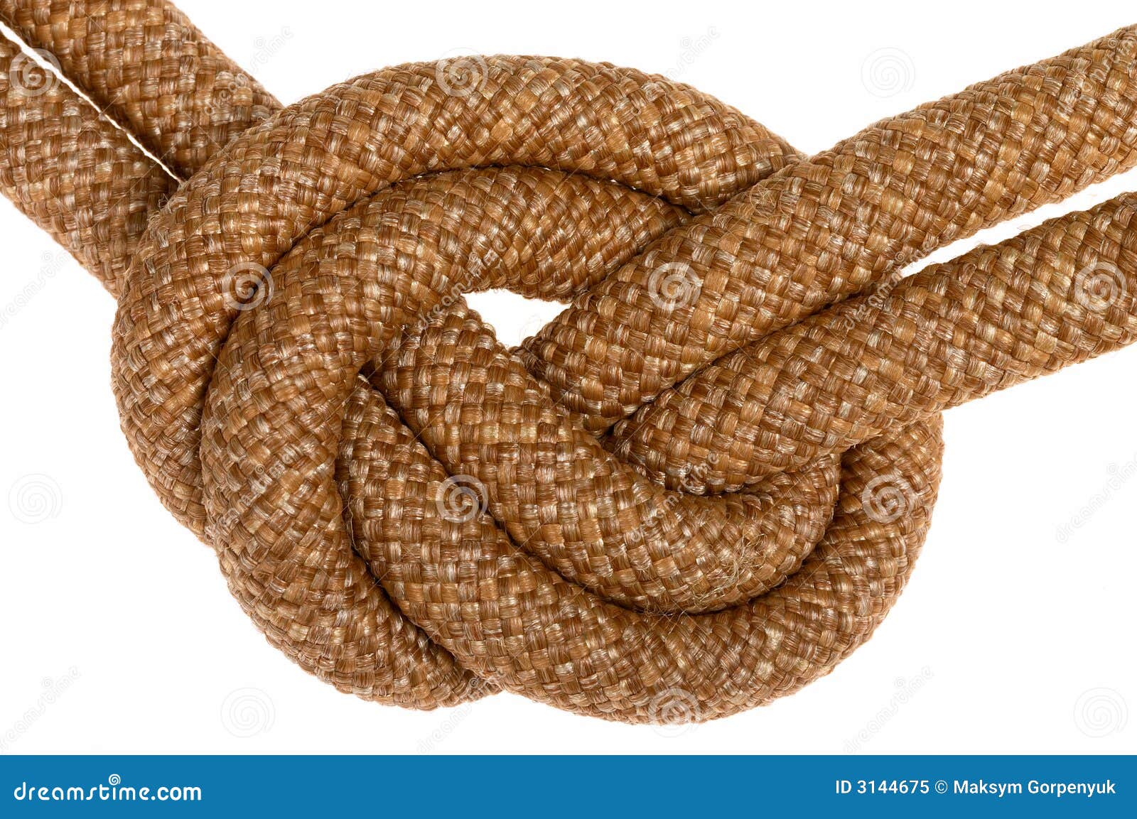 Double rope tied together stock image. Image of knot, bonding - 3144675