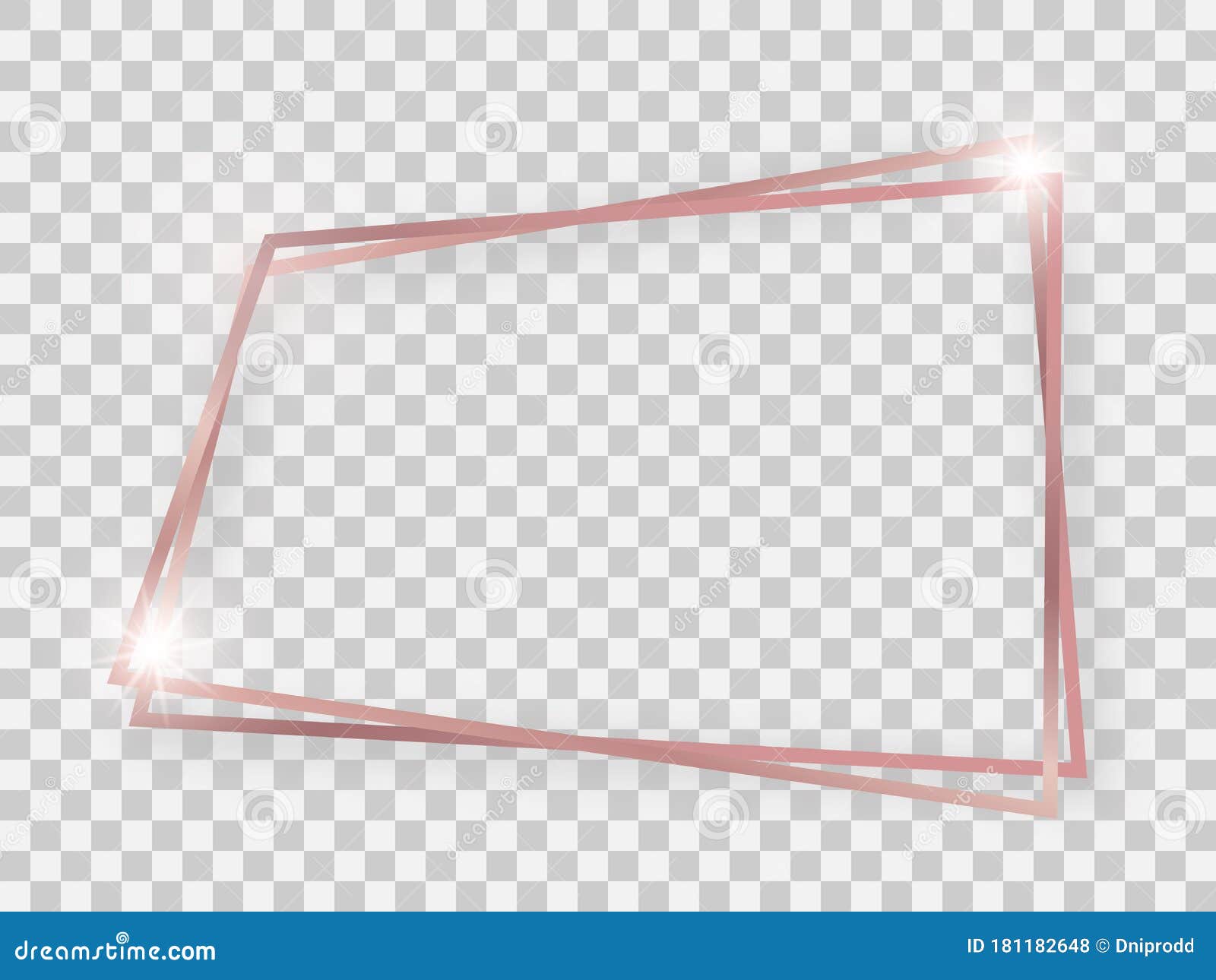Trapezoid Frame With Colorful Multi-layered Outline And Glowing Light ...