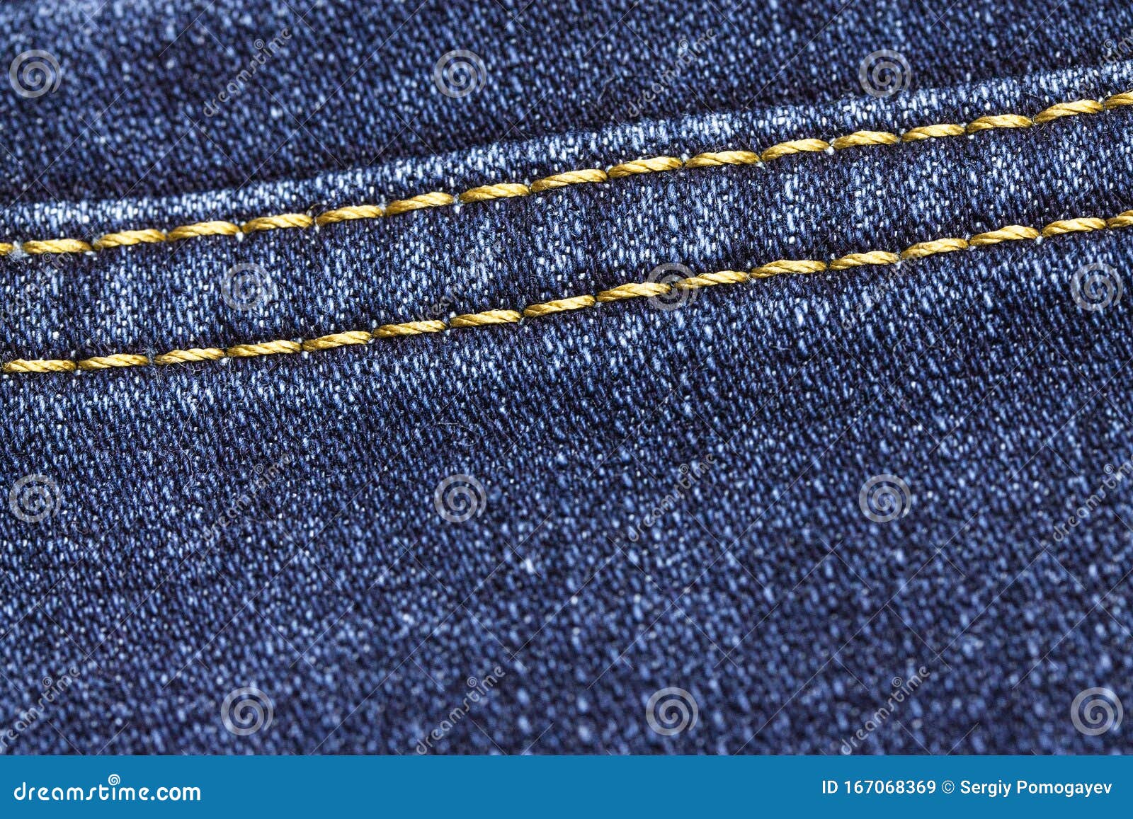 Double Seam and Texture of Denim Stock Image - Image of fashion ...