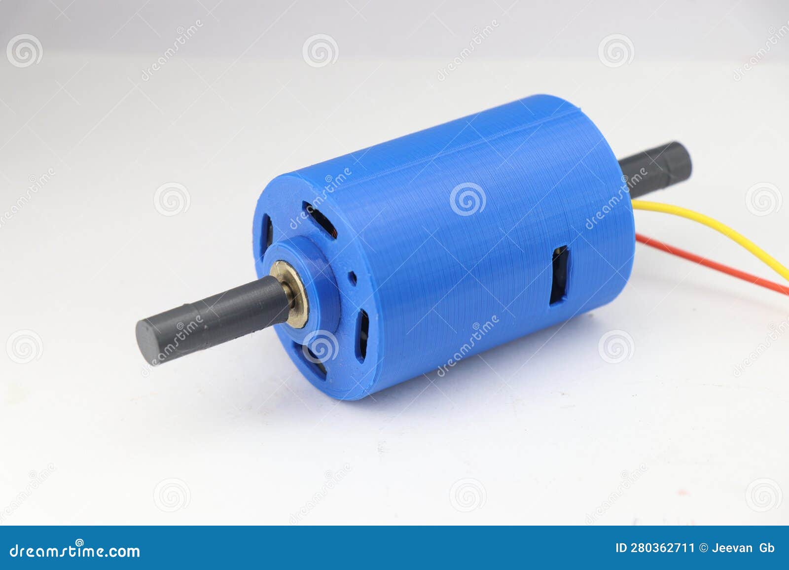 Double Shaft or a Dual Shaft Dc Motor Made Using 3d Printer and Pla ...