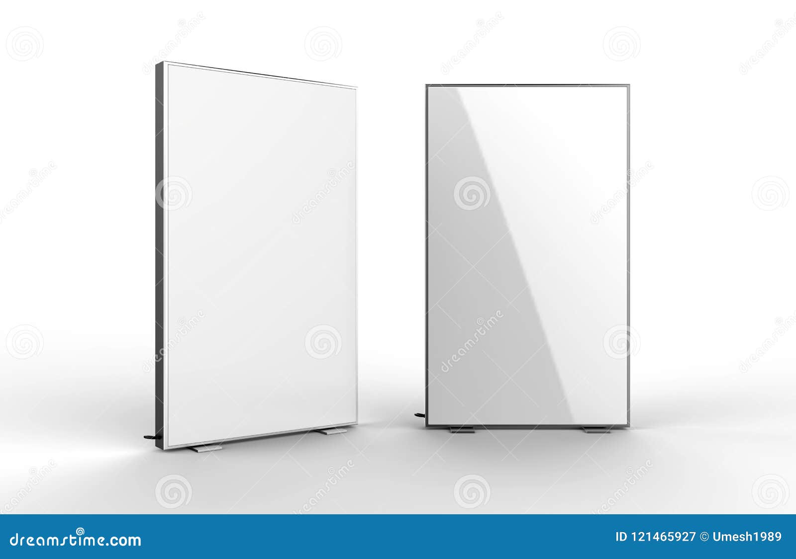 Double Side Advertising Light Box Reinforced Frame less Lighted Sign ...