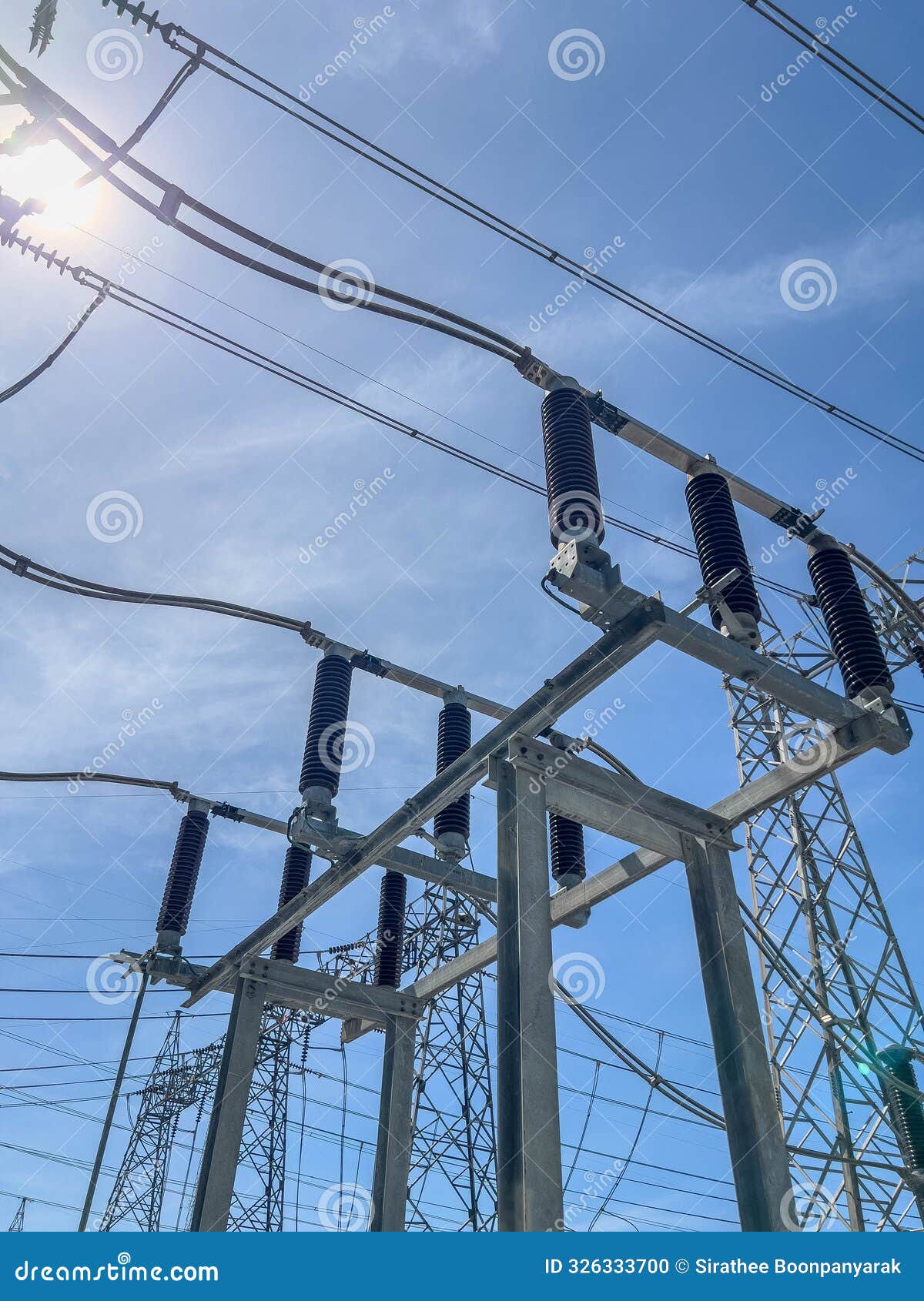 Double-side Break Disconnecting Switch Stock Photo - Image of circuit ...