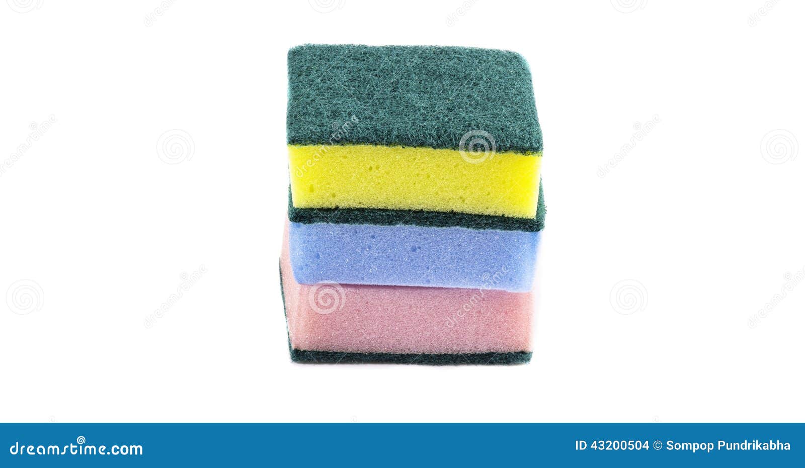 Double Side Cleaning Sponges Stack Up Vertical Stock Photos - Free ...