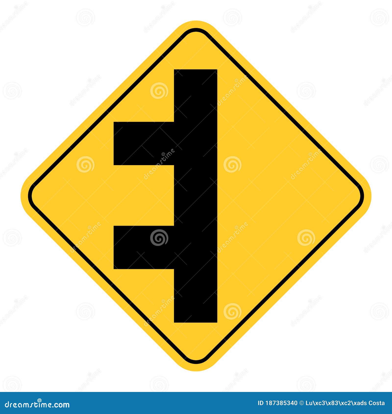 Double Side Roads stock illustration. Illustration of double - 187385340