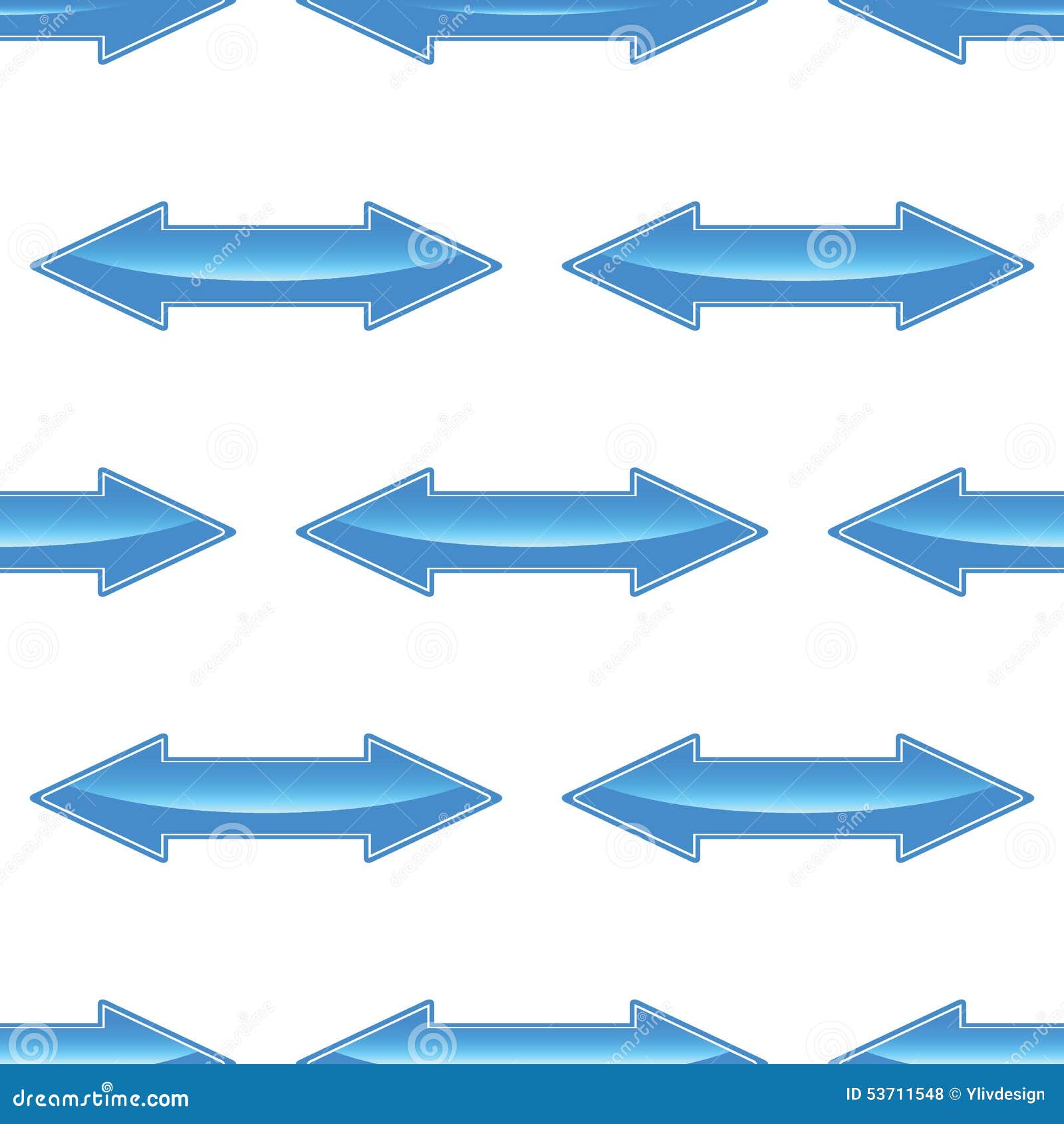 Double-sided arrow pattern stock vector. Illustration of twoway - 53711548