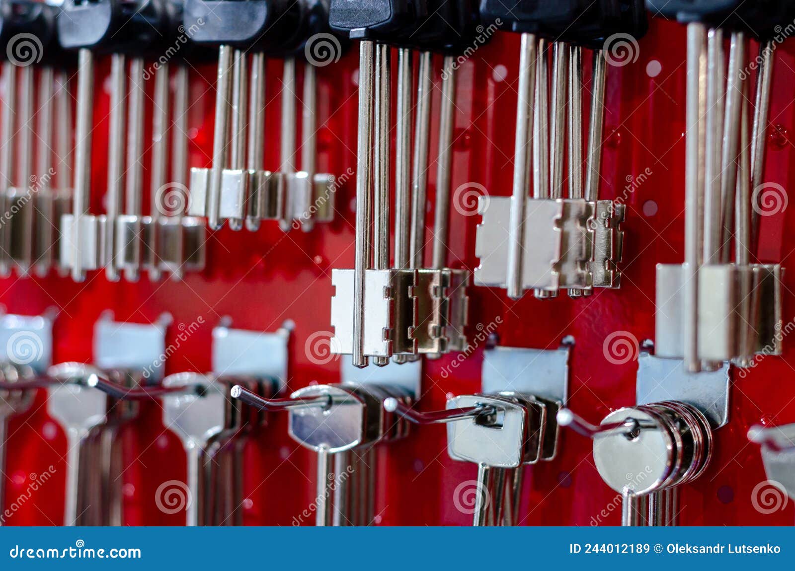 Double-sided Keys Blanks for Lever Tumbler Lock Stock Image - Image of ...