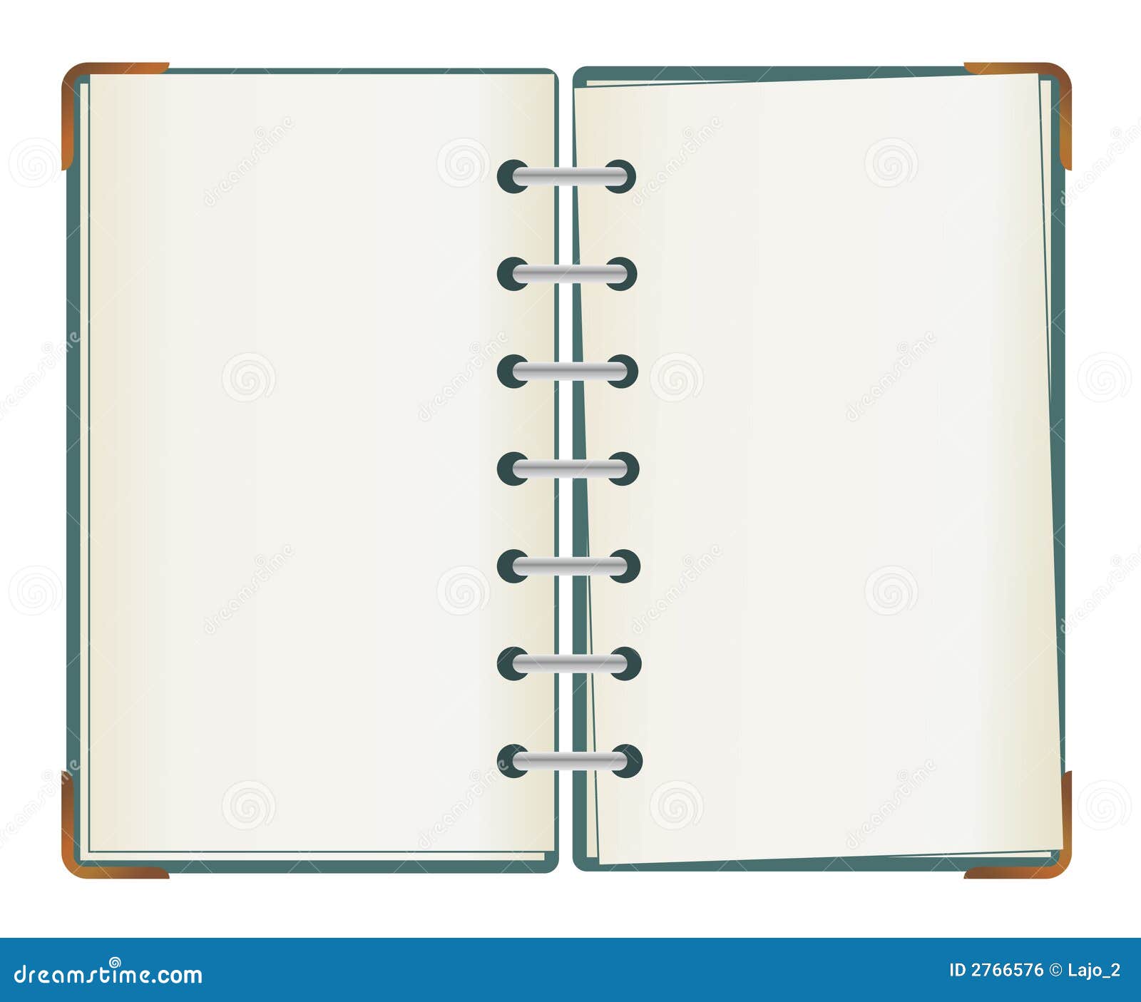 Double sided note pad stock vector. Illustration of book - 2766576