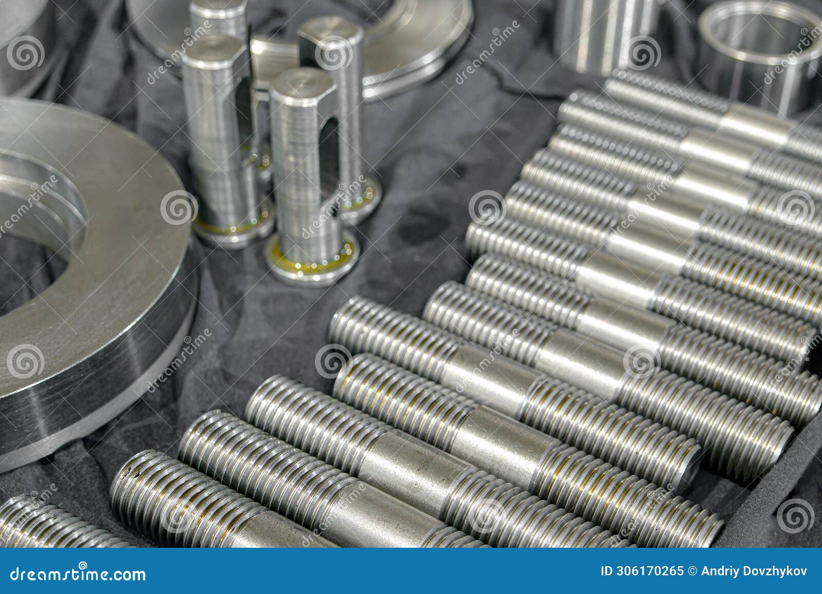 Double-sided Studs with Metric Thread Cut with a Cutter on a Lathe ...