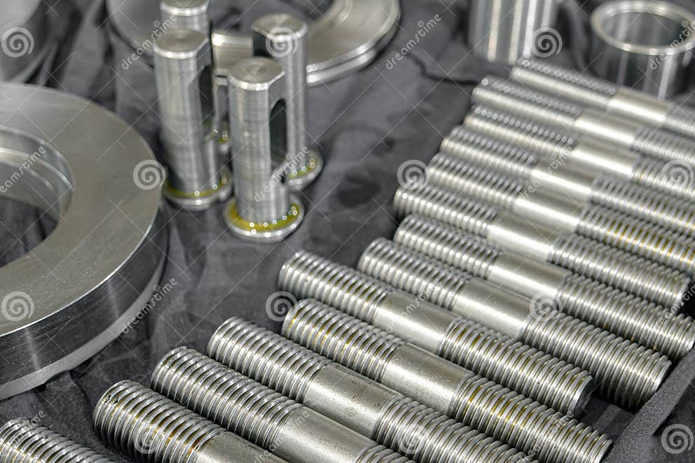 Double-sided Studs with Metric Thread Cut with a Cutter on a Lathe ...