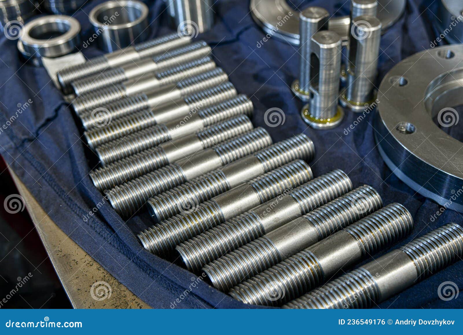 Double-sided Studs with Metric Thread Cut with a Cutter on a Lathe ...