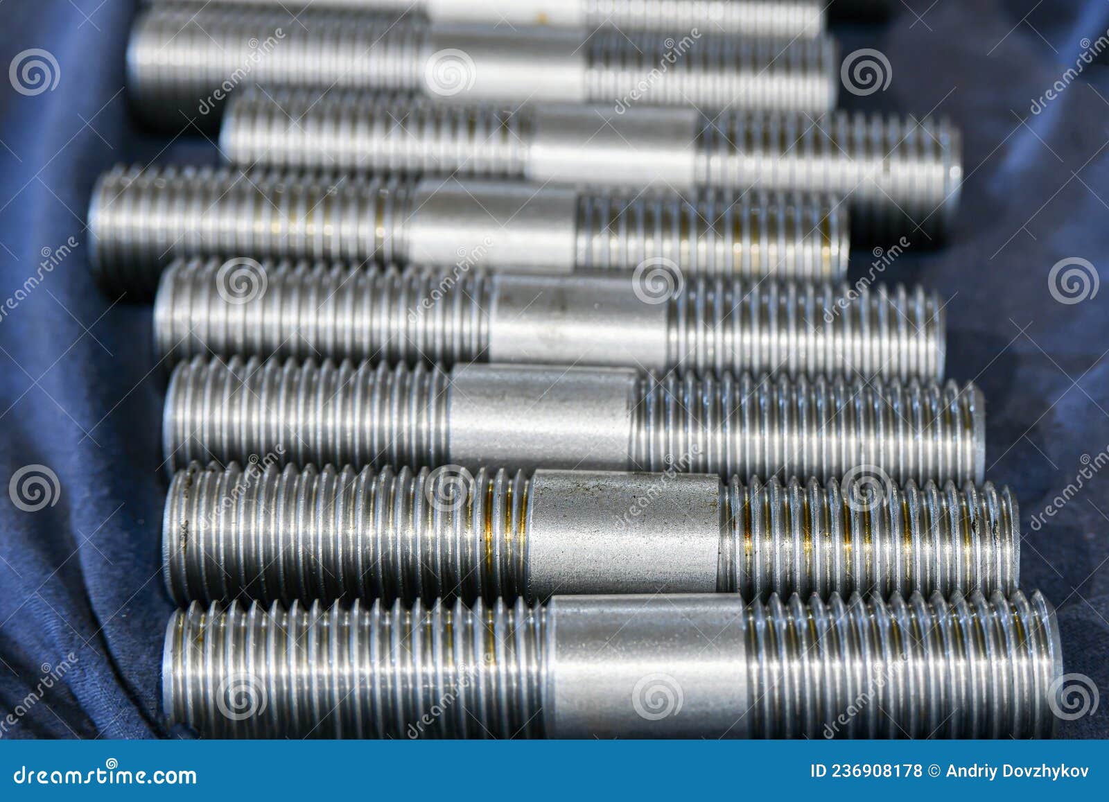 Double-sided Studs with Metric Thread Cut with a Cutter on a Lathe ...