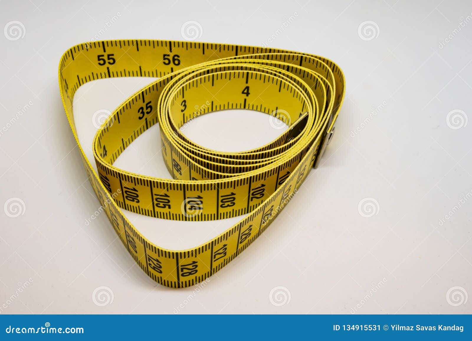 Double Sided Yellow Tape Measure Stock Image - Image of flat, number ...