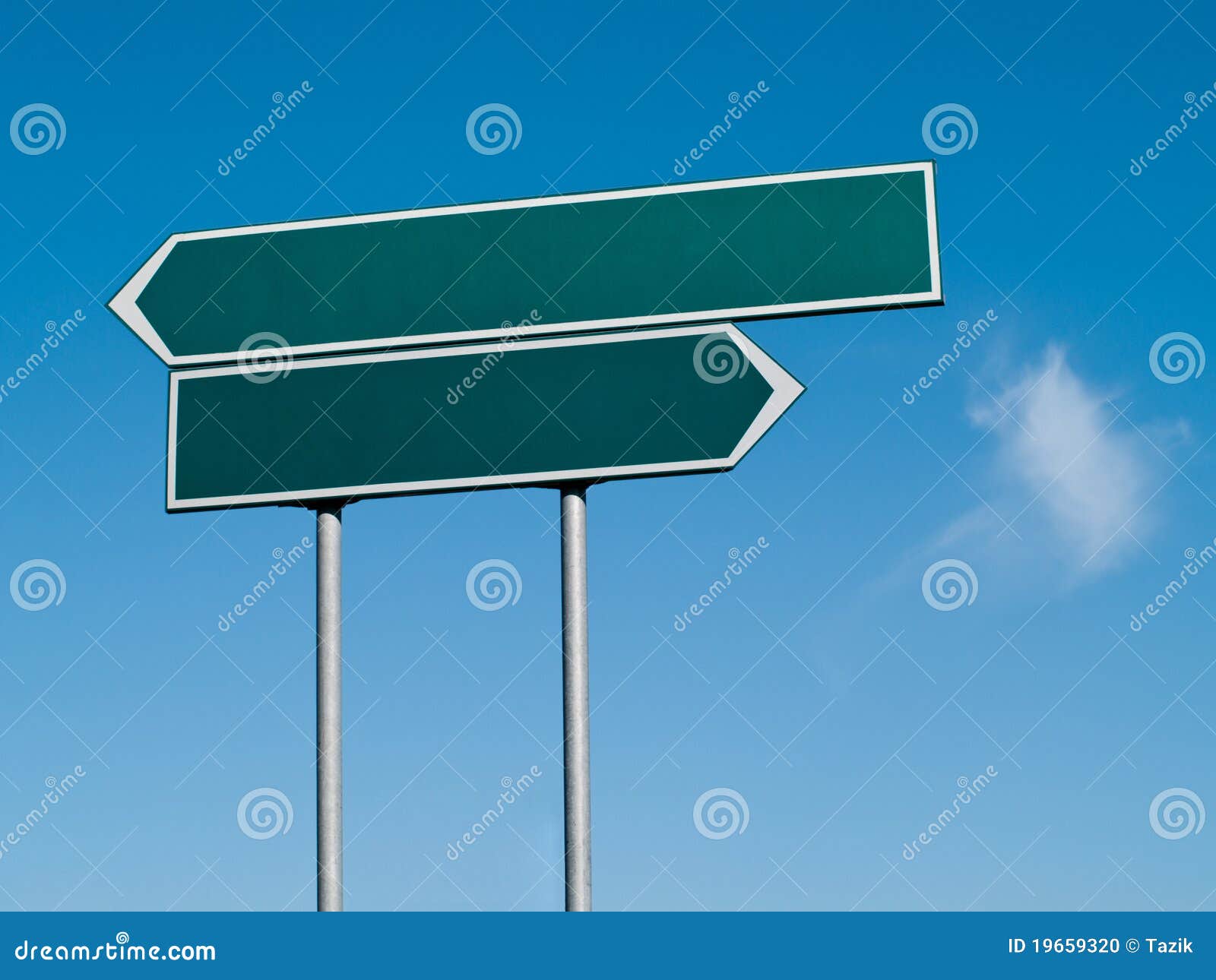 Double signpost stock photo. Image of empty, abstract - 19659320