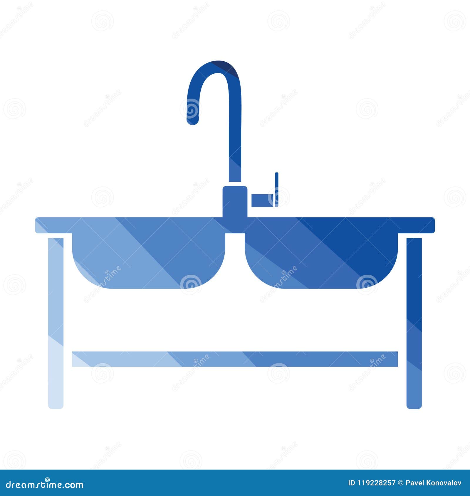 Double sink icon stock vector. Illustration of modern - 119228257 Double sink icon stock vector. Illustration of modern - 119228257