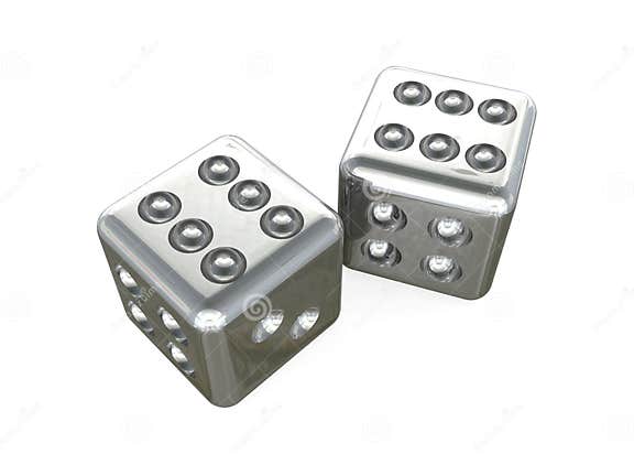 Double six dice stock illustration. Illustration of dice - 15679483