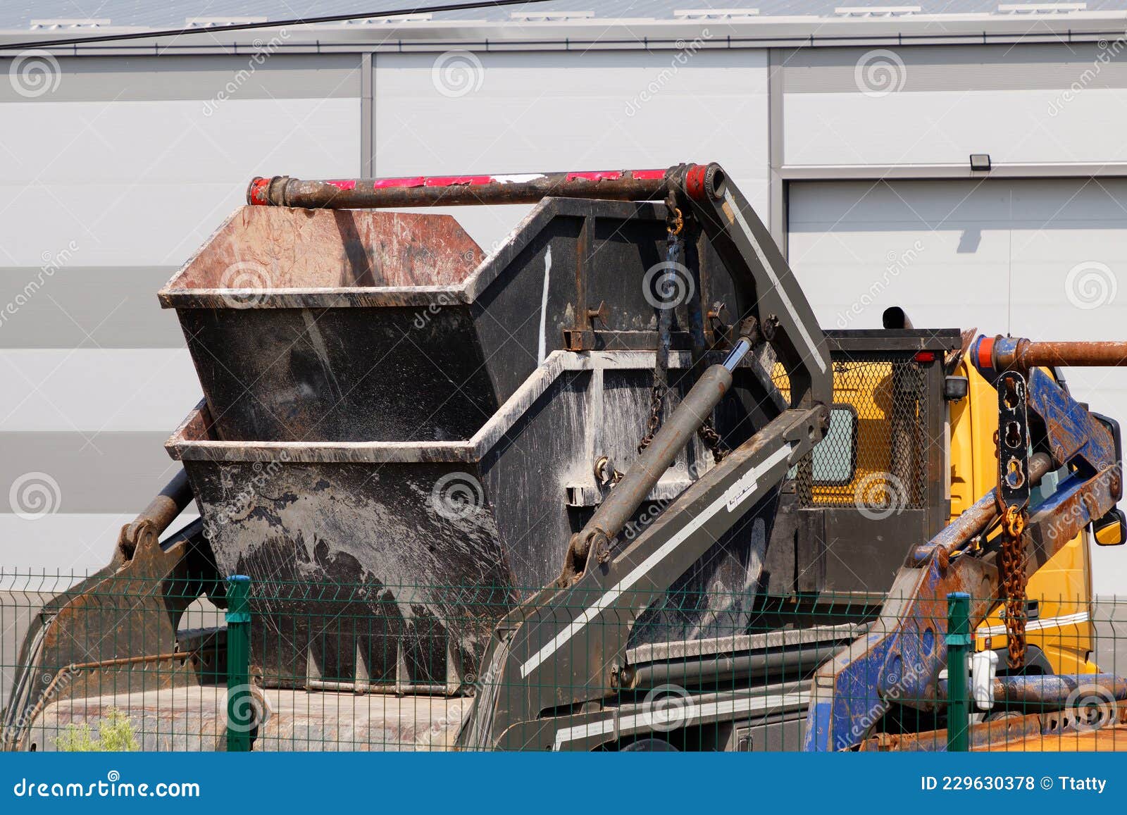 Double skip dump container stock photo. Image of garbage - 229630378