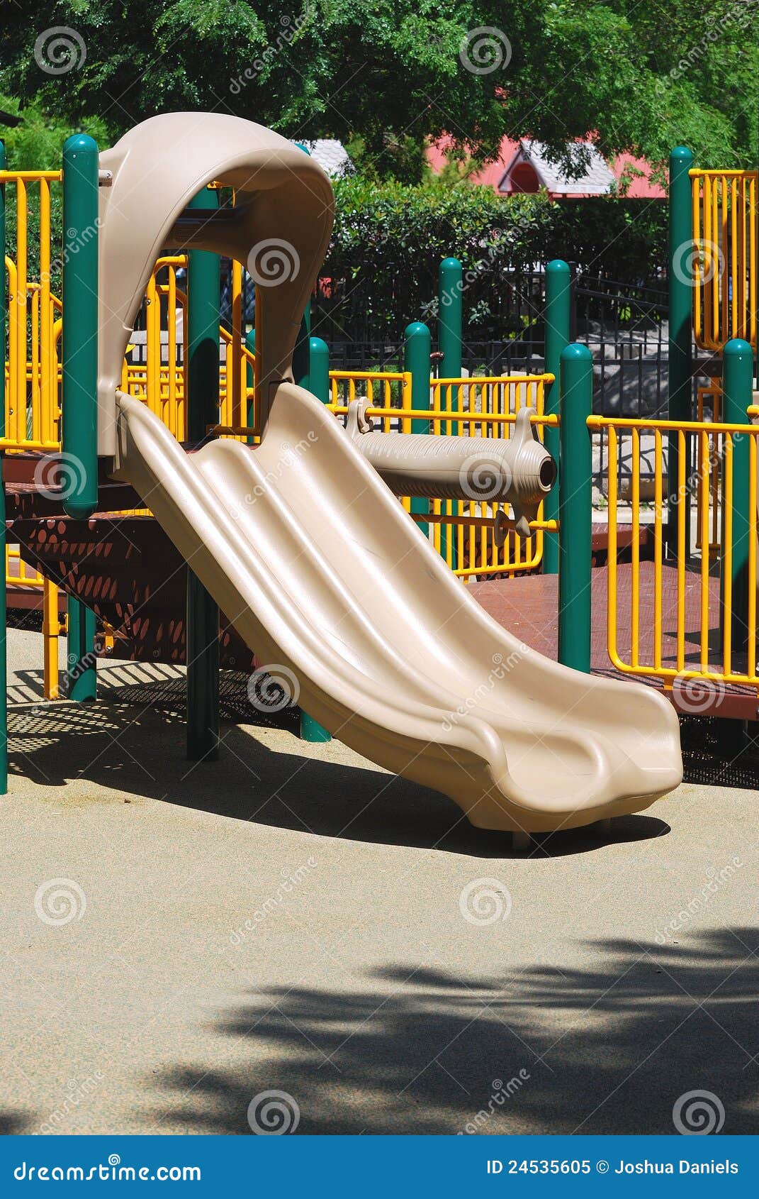 A double slide in a park stock image. Image of kids, outdoor - 24535605