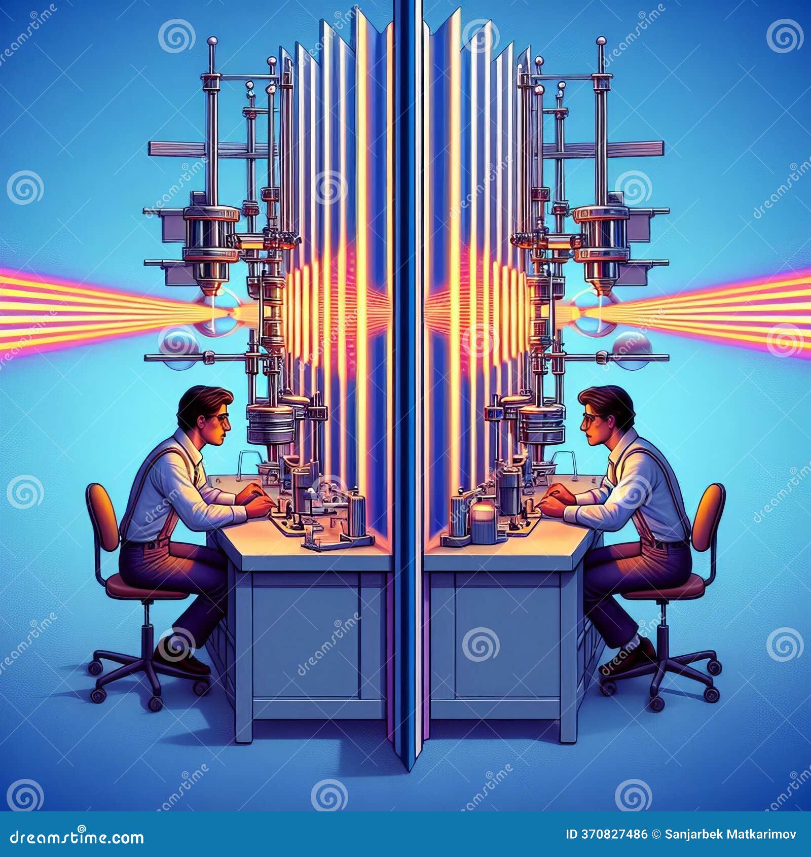 Double-slit Experiment In Physics. Quantum Physics And Particle-wave ...