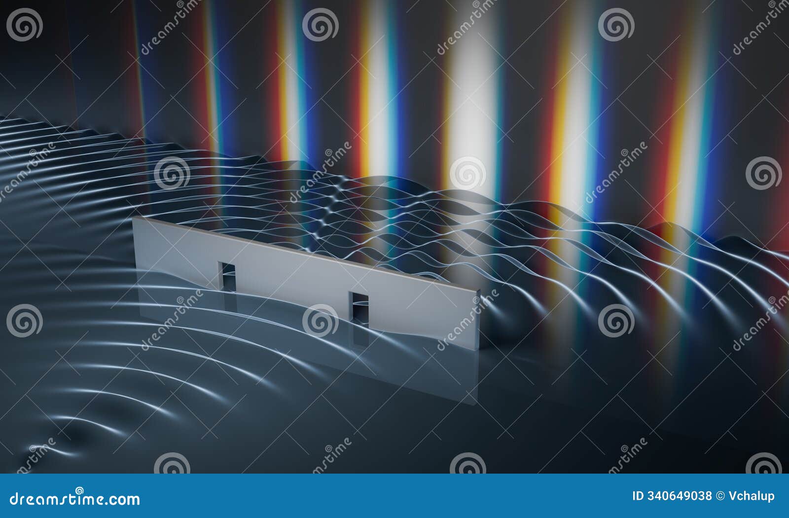 Double-slit Experiment In Physics. Quantum Physics And Particle-wave ...