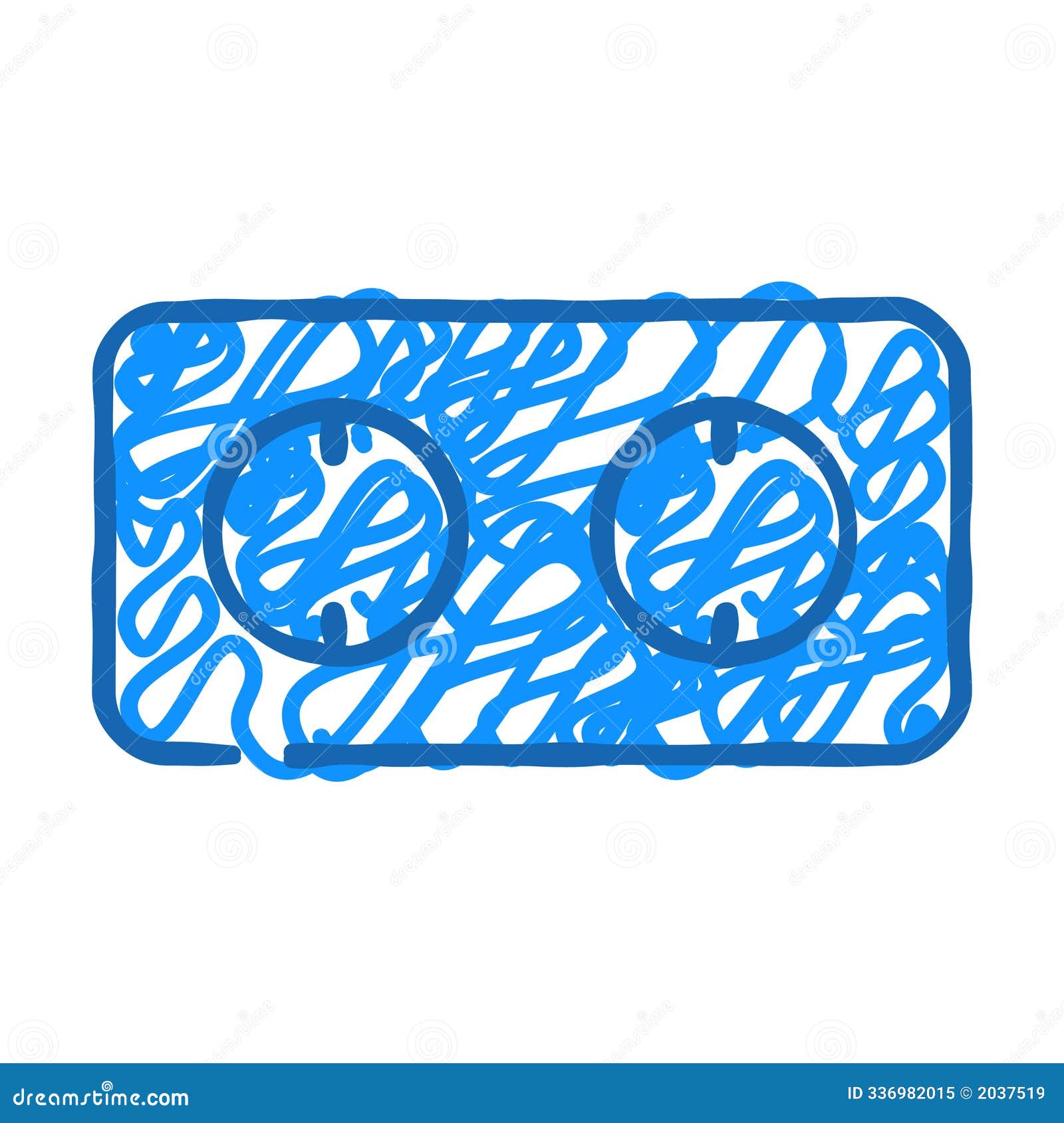 Double Socket Icon Doodle Illustration Stock Vector - Illustration of ...