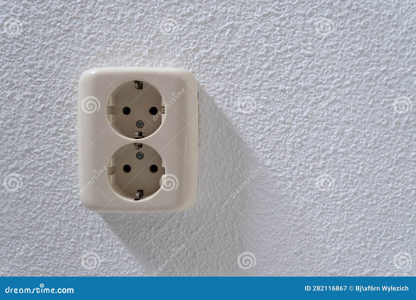Double socket stock image. Image of electricity, home - 282116867