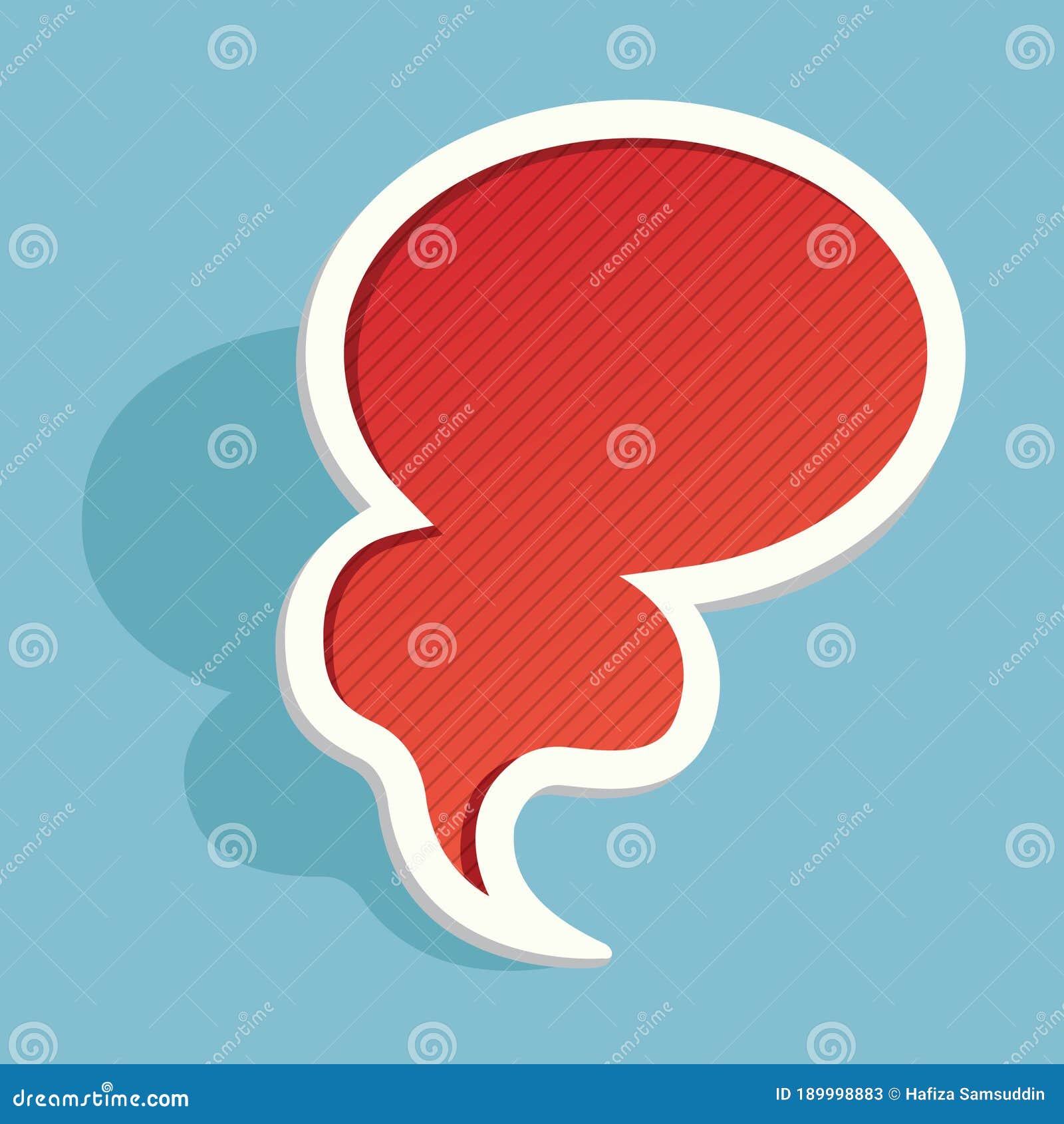 Double Speech Bubble. Vector Illustration Decorative Design Stock ...