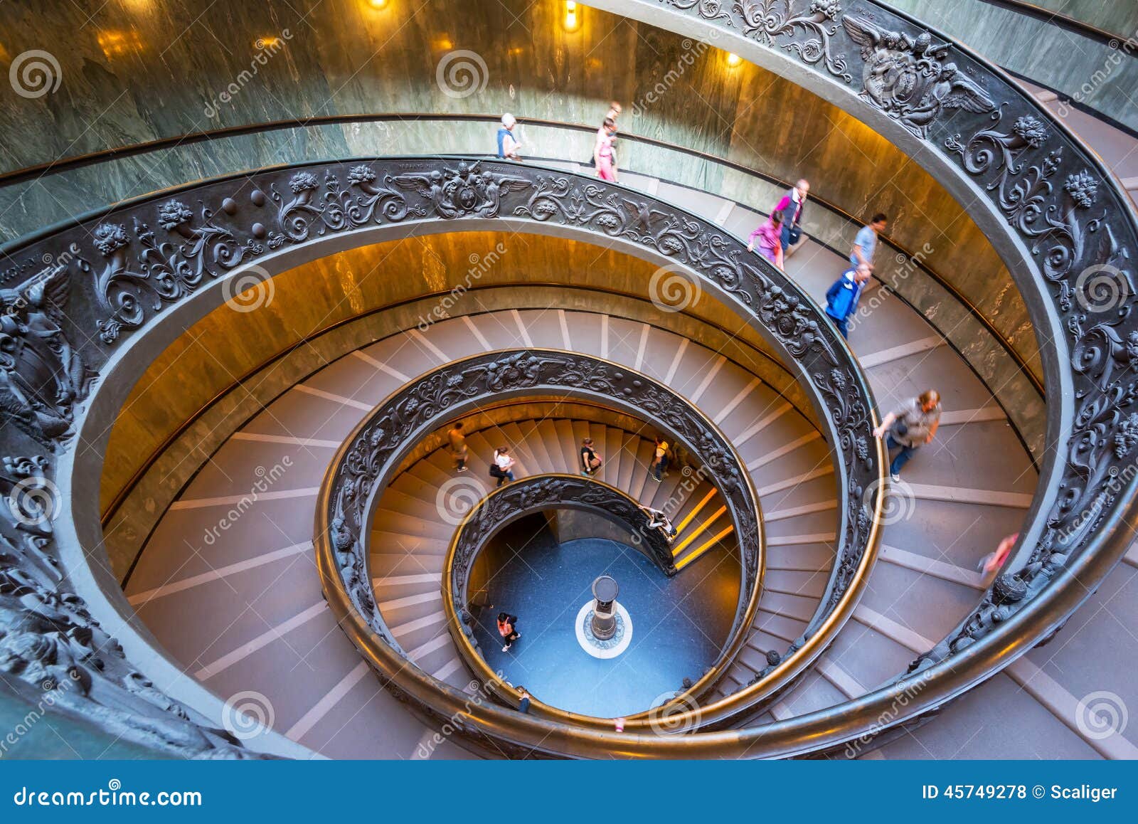 Double Spiral Stairs of the Vatican Museums Editorial Stock Photo ...