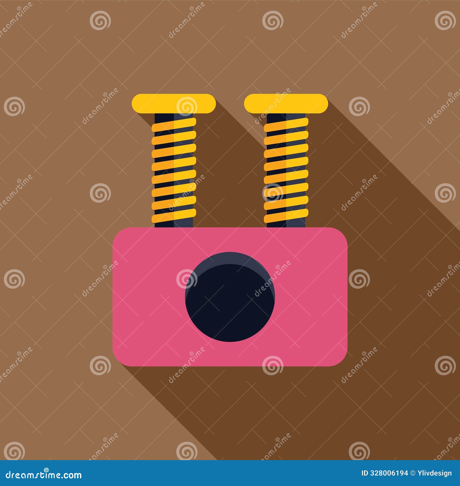 Spring Loaded Pendulum Pendulum Hand Drawn Doodle Vector Illustration ...