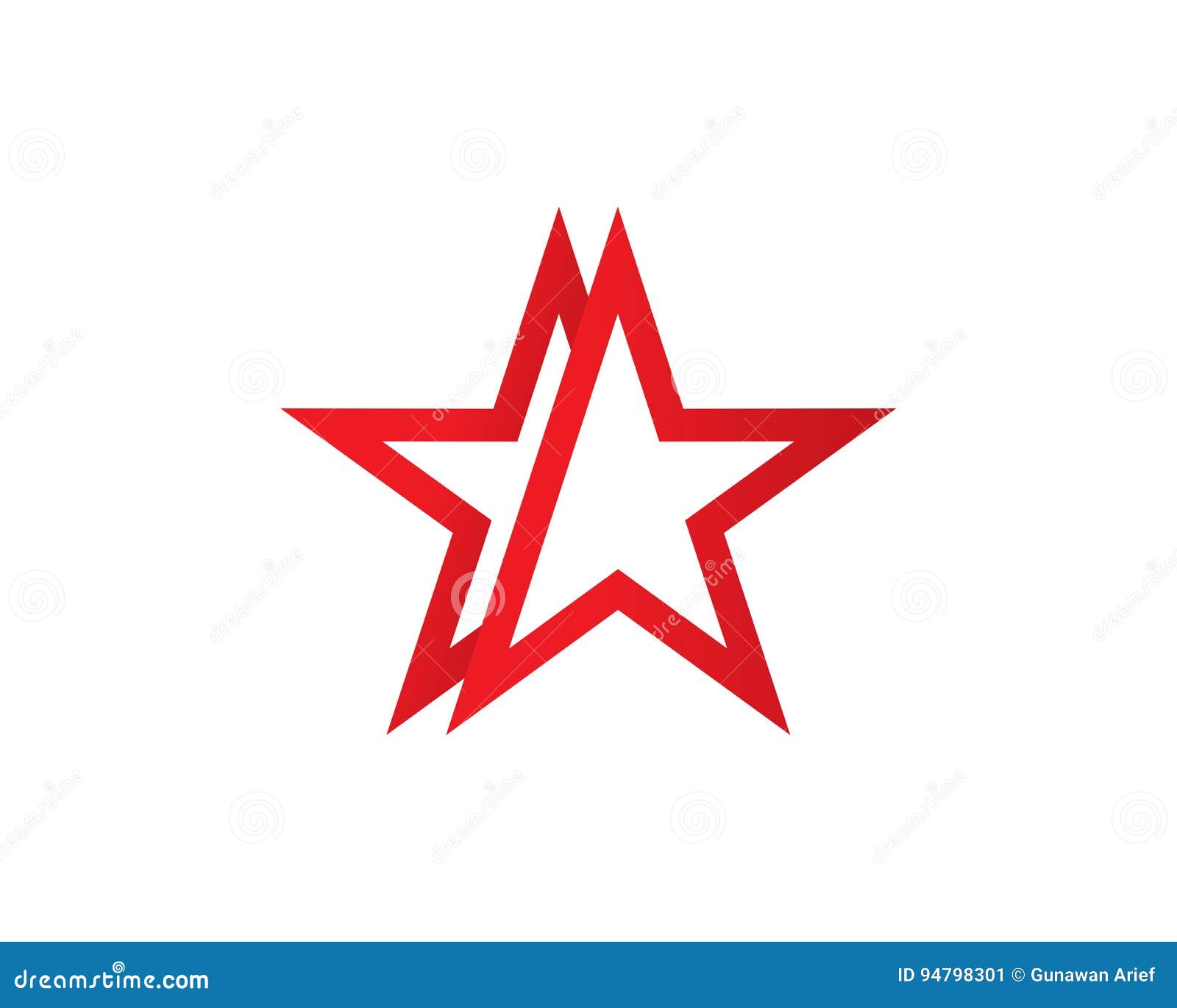 Double Star Logo Template Design Vector, Emblem, Design Concept ...