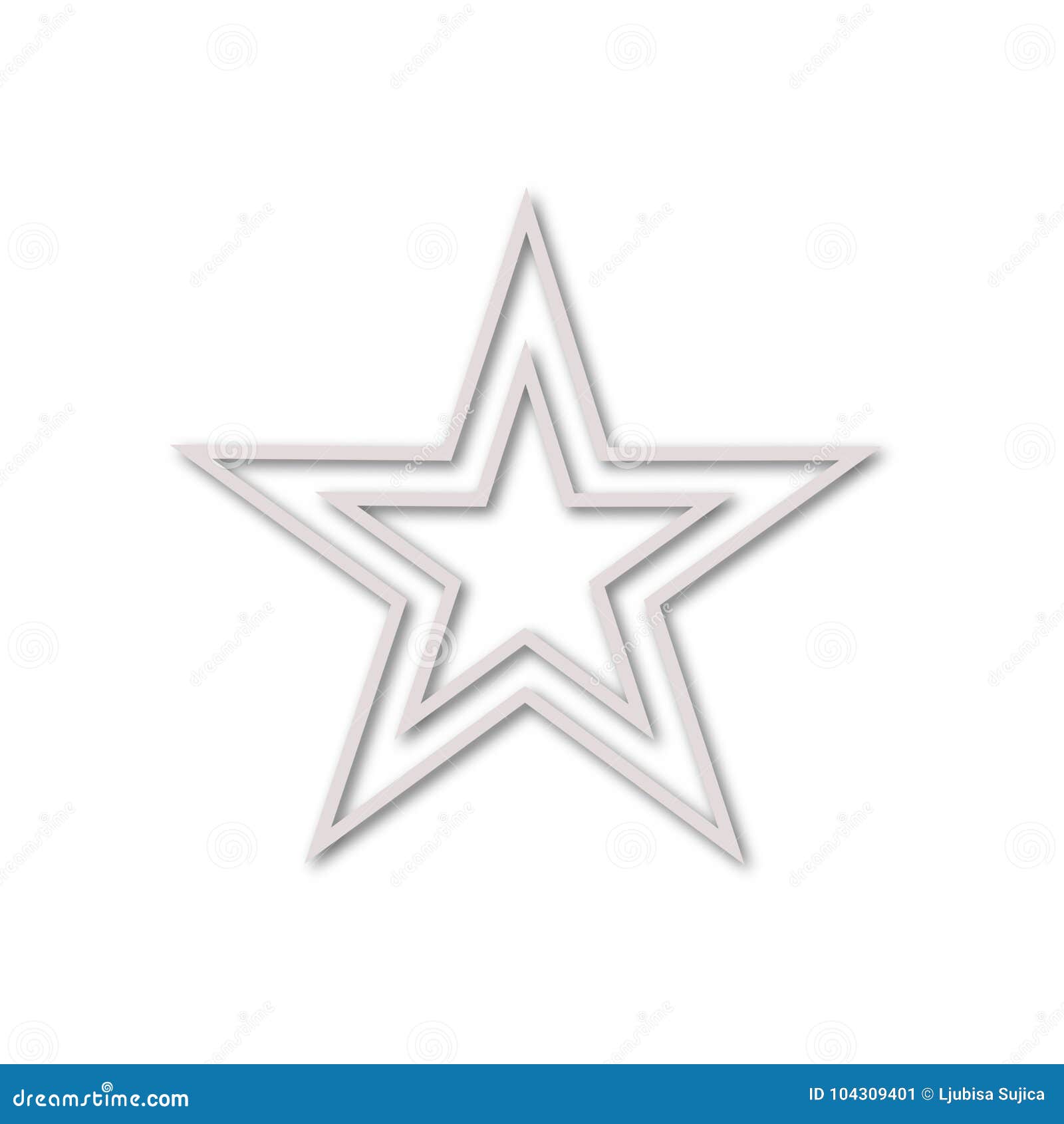 Double stars icon stock vector. Illustration of famous - 104309401