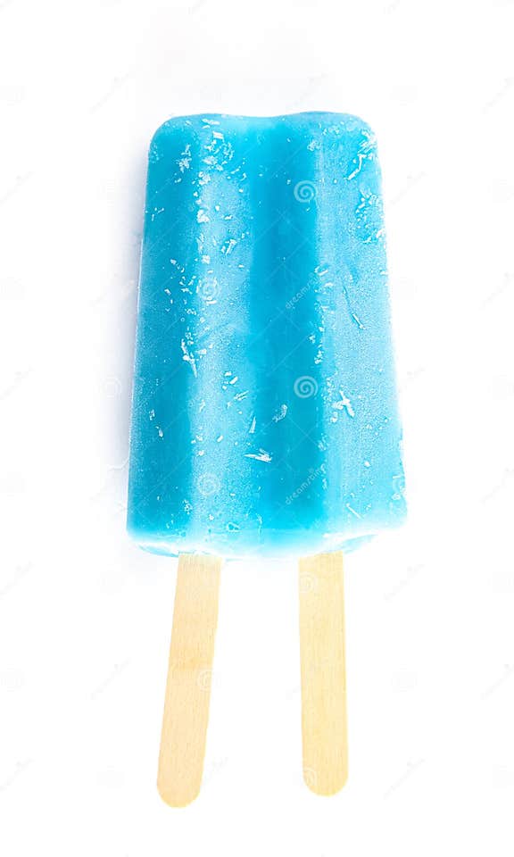 Double Stick Popsicle Isolated on a White Background Stock Image ...