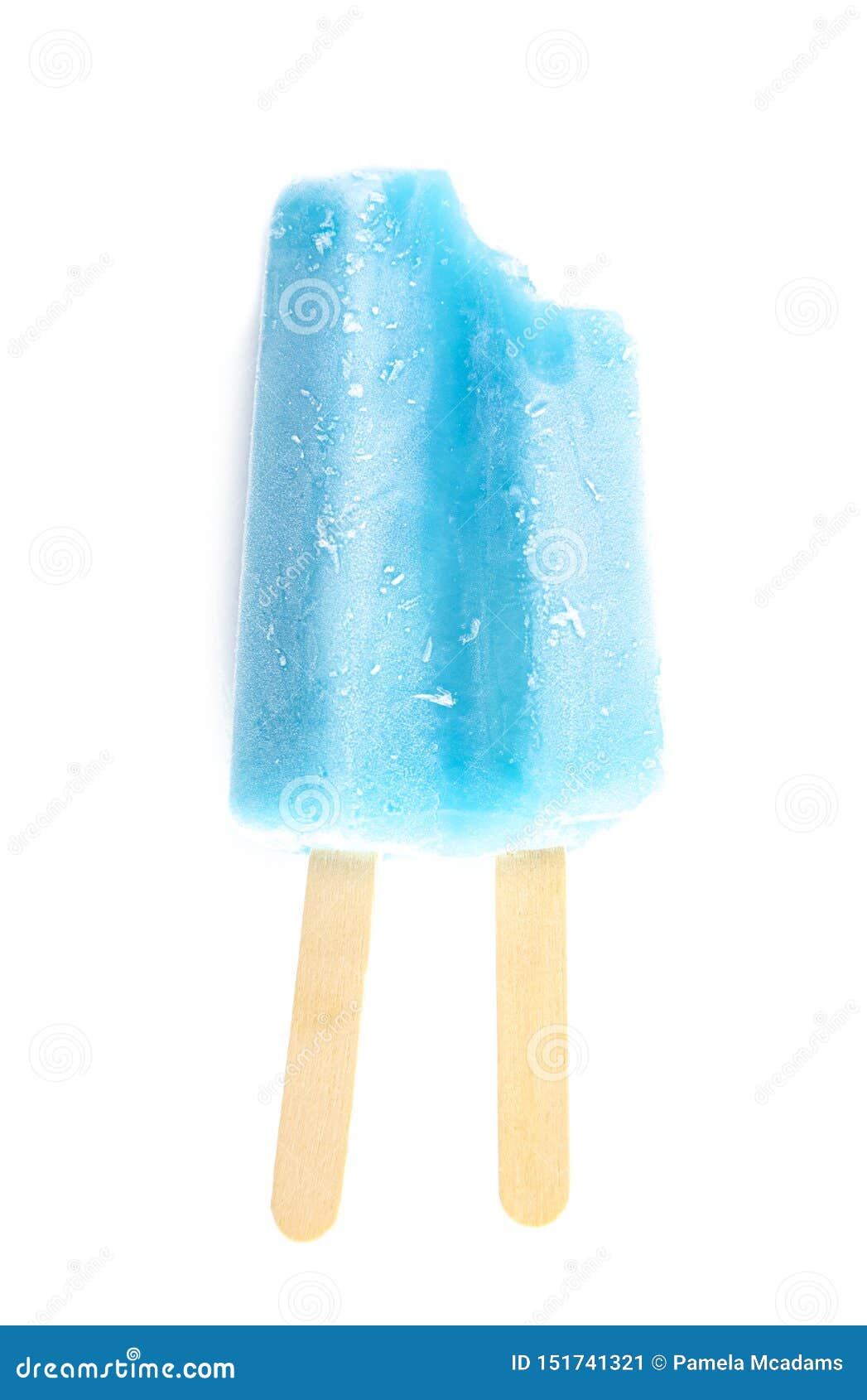 Double Stick Popsicle Isolated on a White Background Stock Image ...