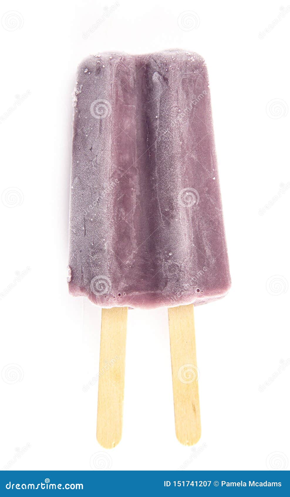 Double Stick Popsicle Isolated on a White Background Stock Image ...