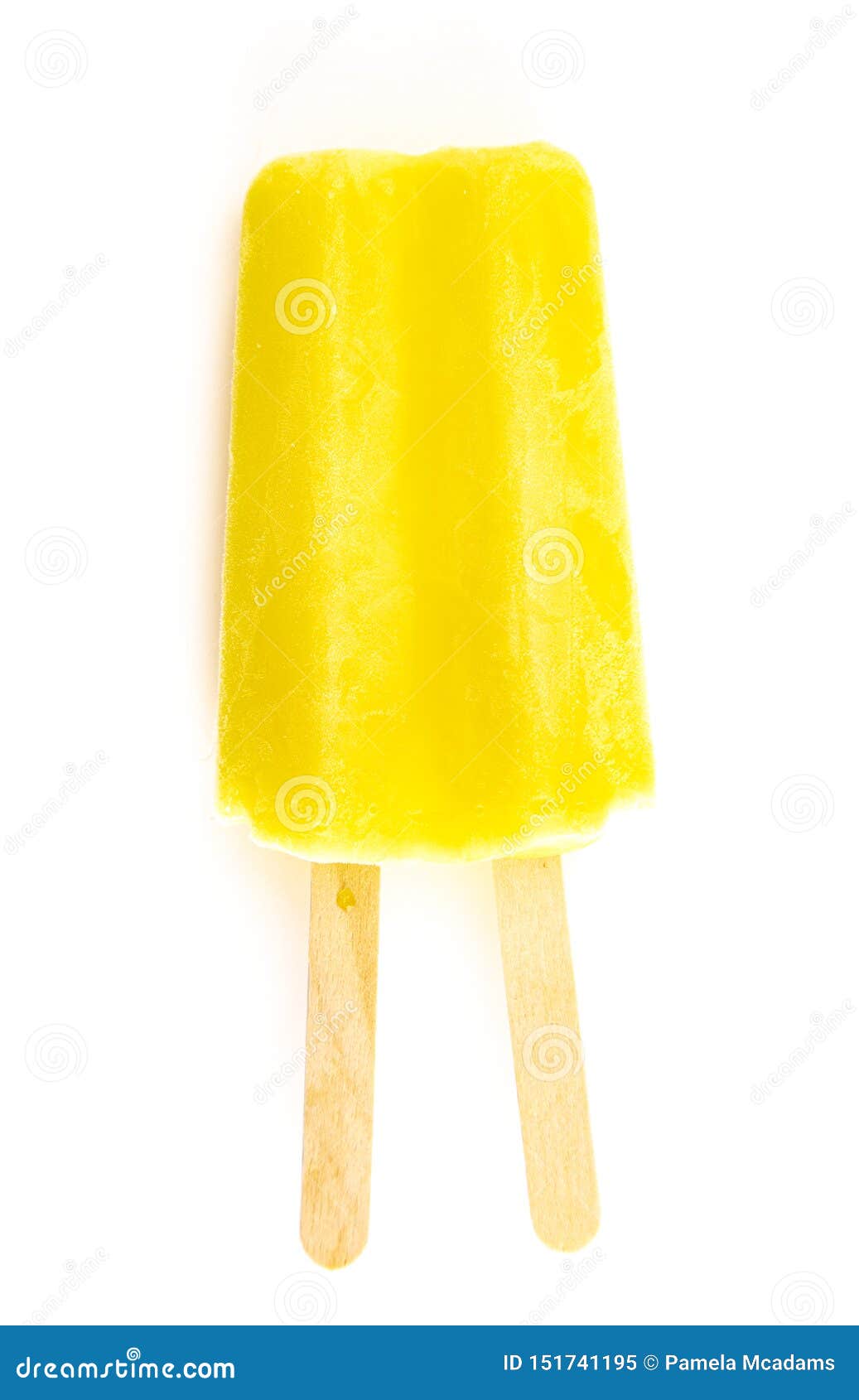 Double Stick Popsicle Isolated on a White Background Stock Image ...