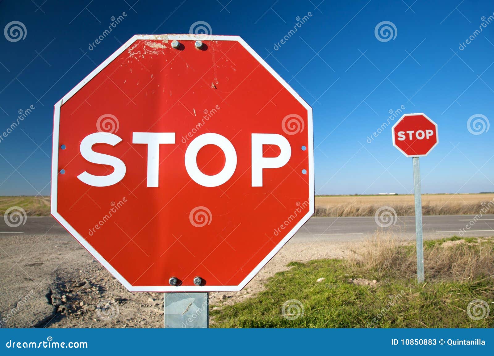 Double stop stock image. Image of transport, couple, roadway - 10850883