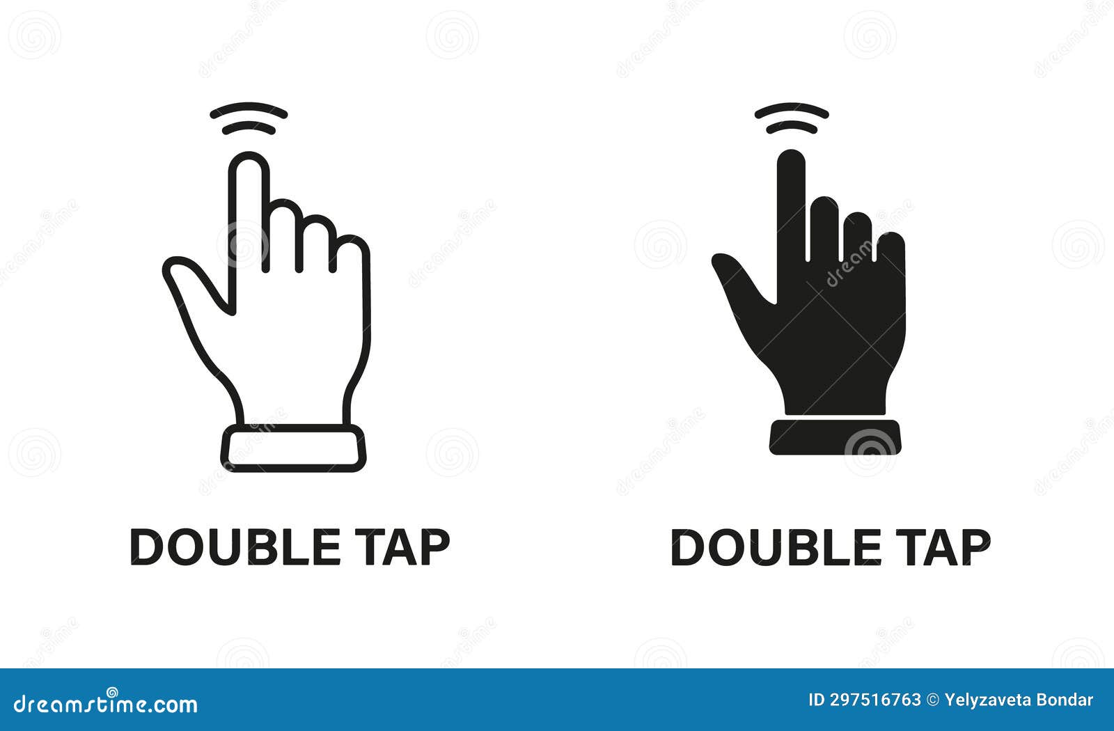 Double Tap Gesture, Hand Cursor Of Computer Mouse Black Silhouette Icon ... Double Tap Gesture, Hand Cursor Of Computer Mouse Black Silhouette Icon ...